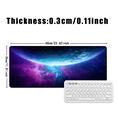 Space Planet Mouse Pad 31.5 x 11.82 Inches Cosmic Nebula Design Rubber ...