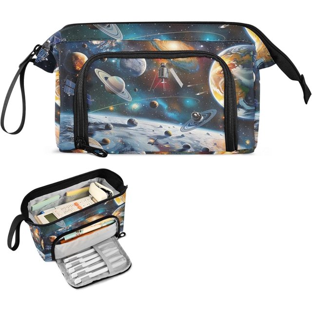 Space Planet Universe Astronaut Pencil Case Large Pencil Pouch Big ...