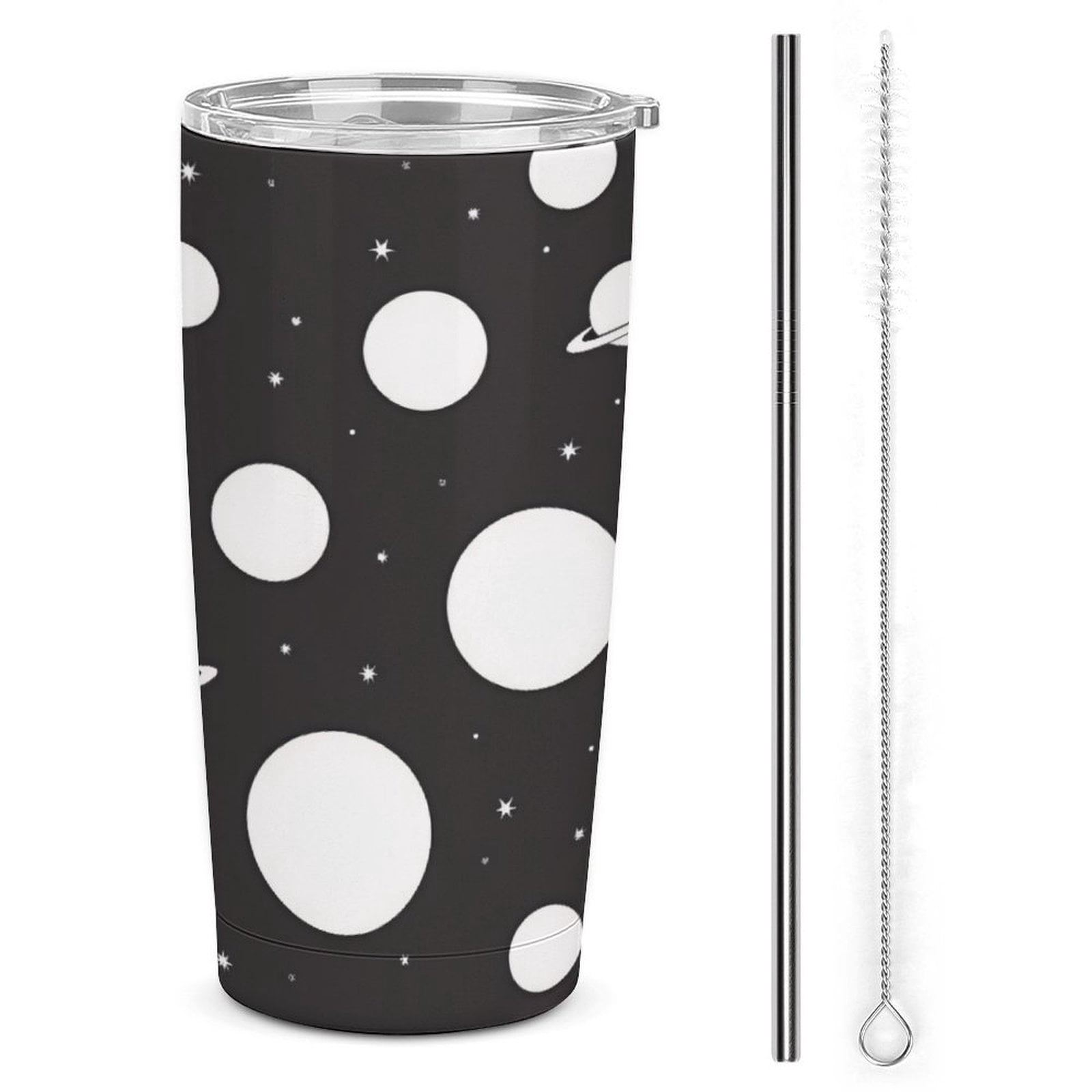 Space Planets And Stars Pattern Tumbler with Lids And Straws Insulated ...