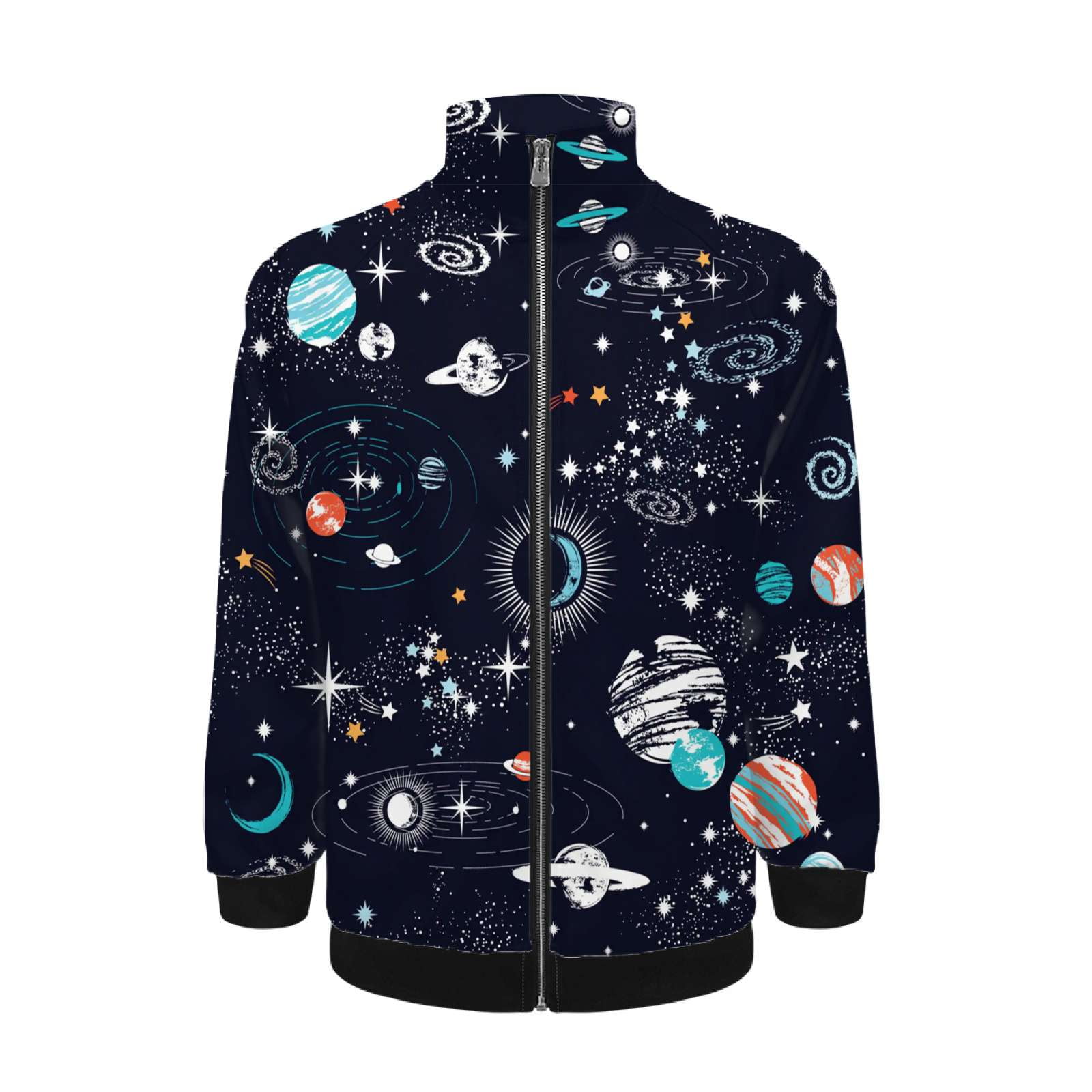 Space Planets Constellation Jacket Men's Street Cool Long Sleeves Coat ...