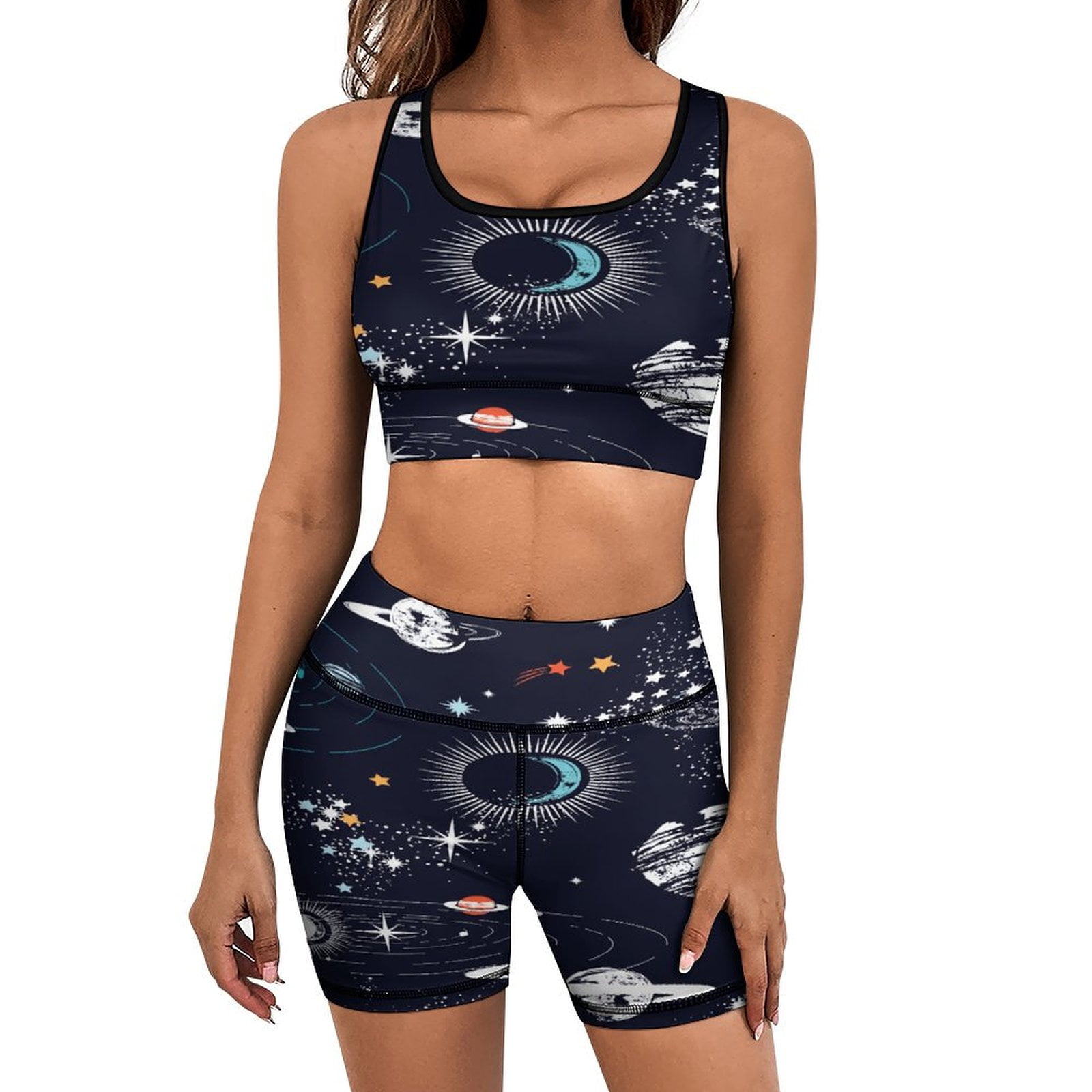 Space Planets Constellation Working Out Sets for Women Workout Outfits ...