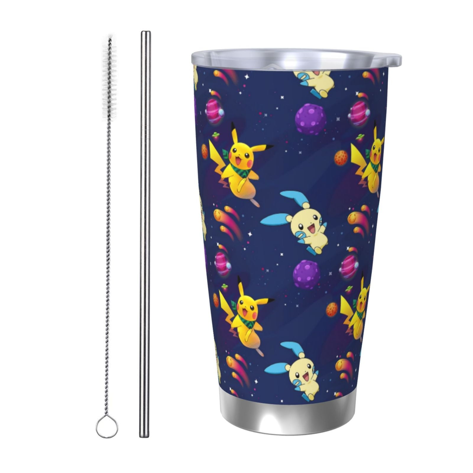 Space Pokémon Pikachu Water Bottle 20oz Stainless Steel Vacuum ...