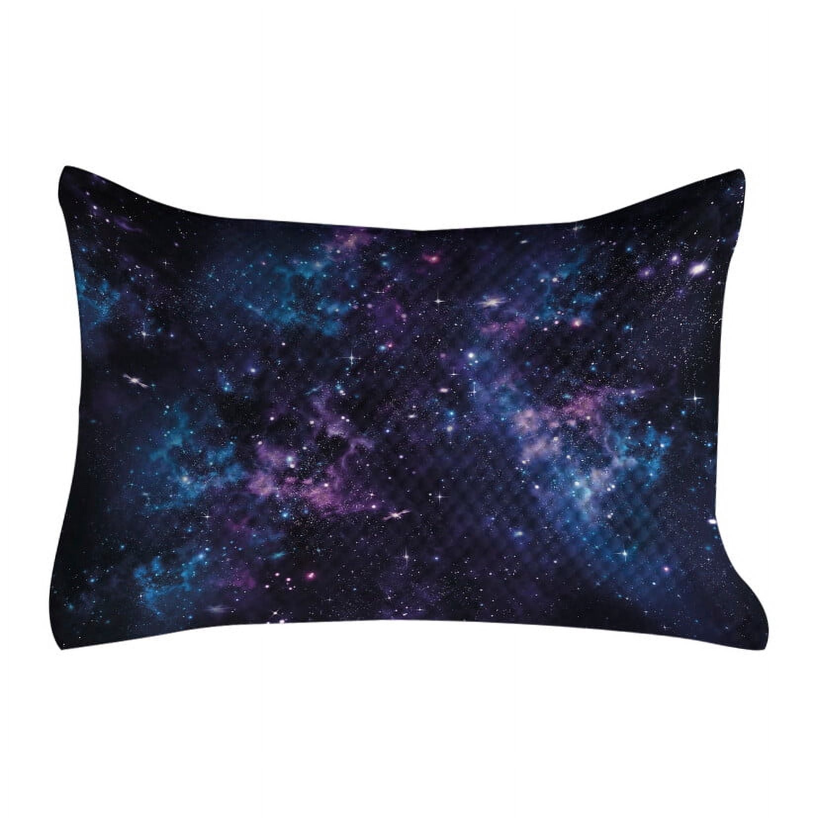 Space Quilted Pillowcover, Sky Star Clusters Cosmos Nebula Celestial ...