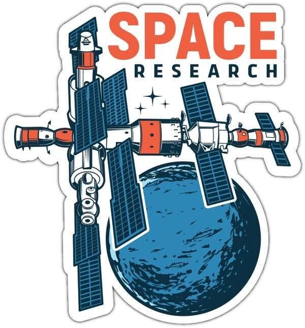 Space Research Galaxy Astronaut Spacecraft Car Window Stickerphone ...