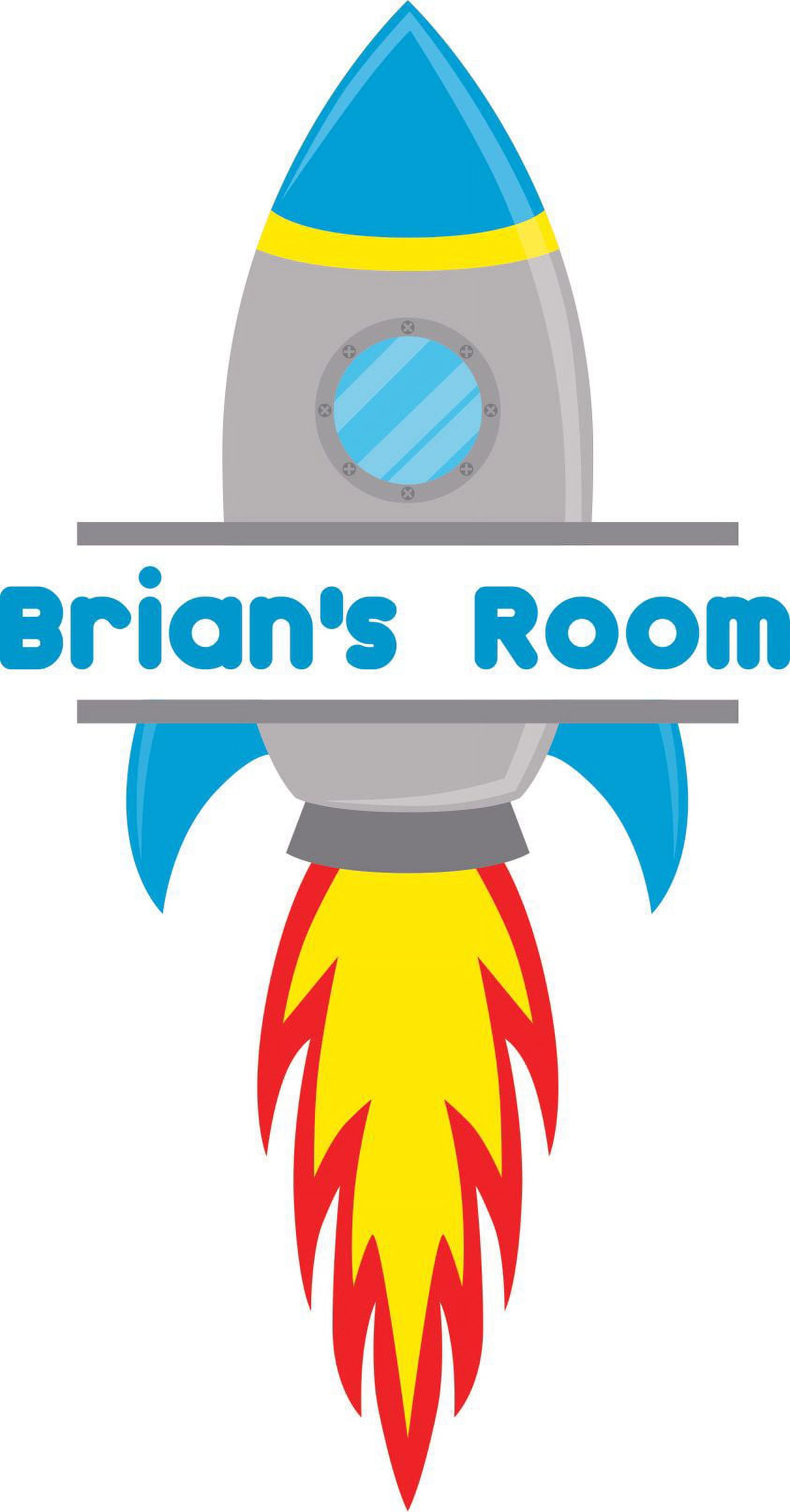 Space Rocket Rockets Flight Customized Wall Decal - Custom Vinyl Wall ...