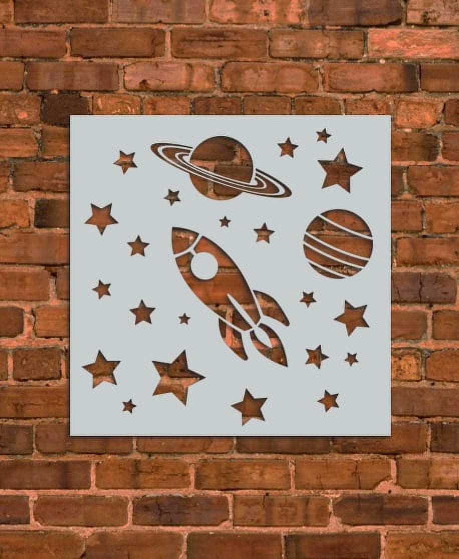 Space Rocket Stencil - Walmart.com