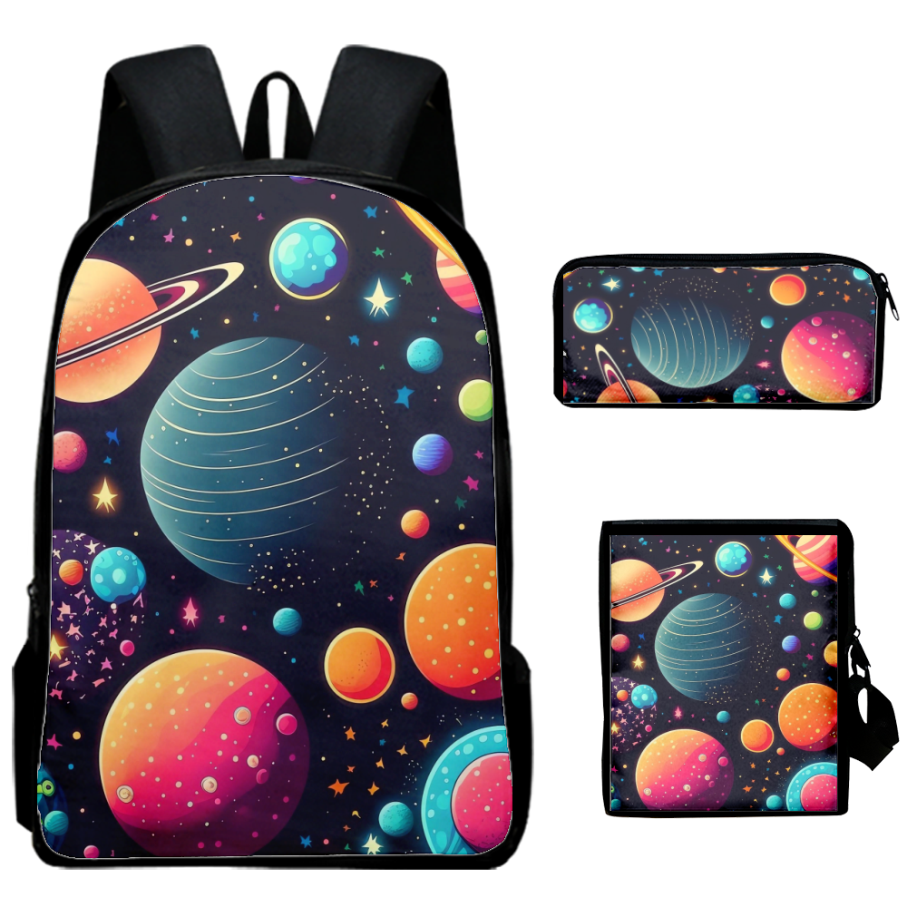 Space Rocket Universe Galaxy Backpacks Popular School Bags for Primary ...
