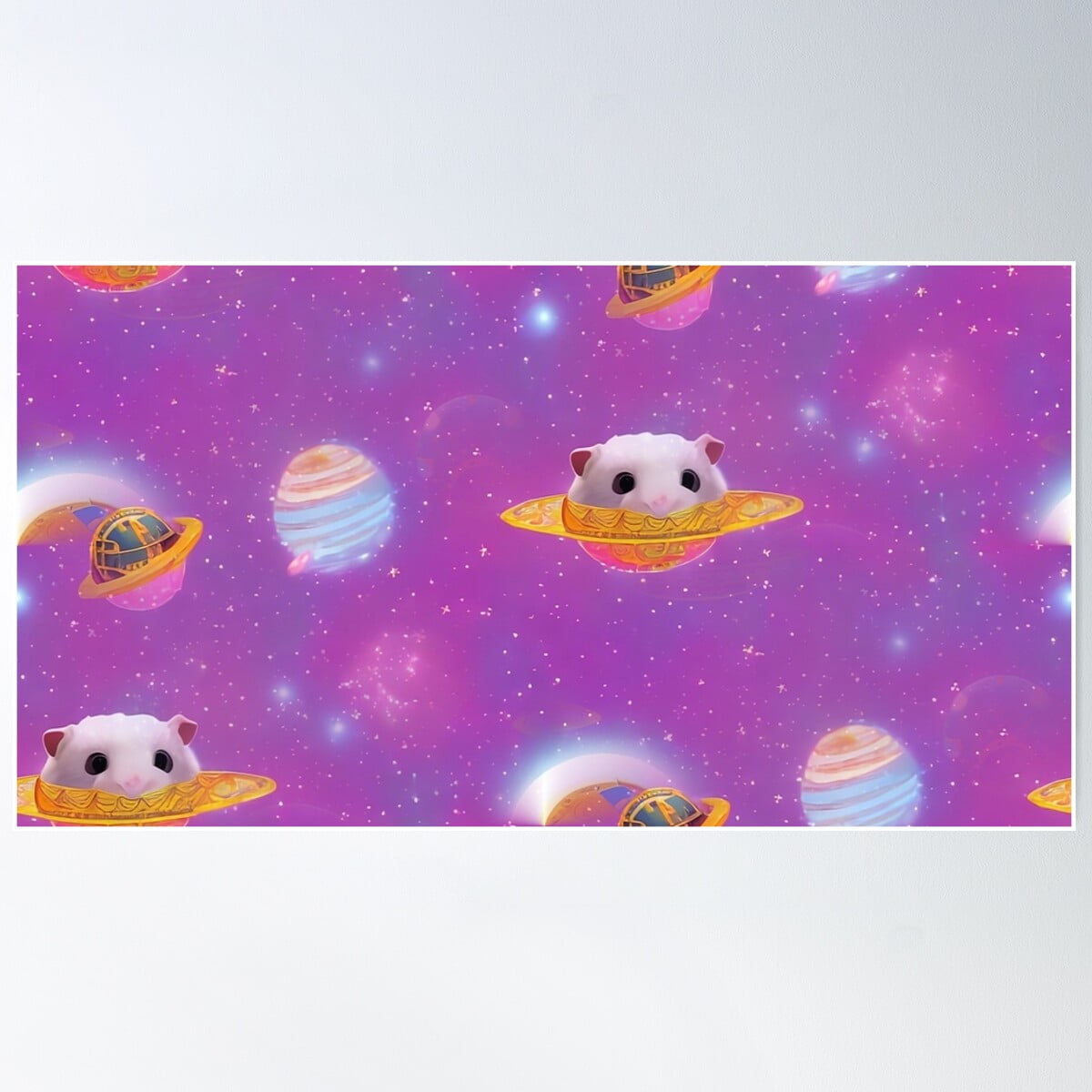 Space Rodent Poster Wall Art, Modern Wall Decor For Living Room Bedroom ...