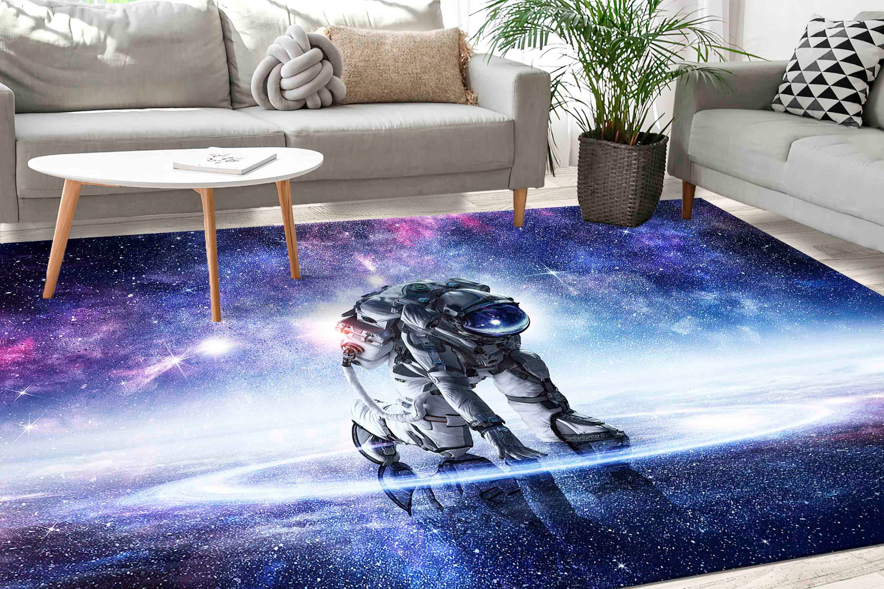 Space Rug, Astronaut Landing Rug, View Rugs, Easy To Clean Rugs, Stair ...