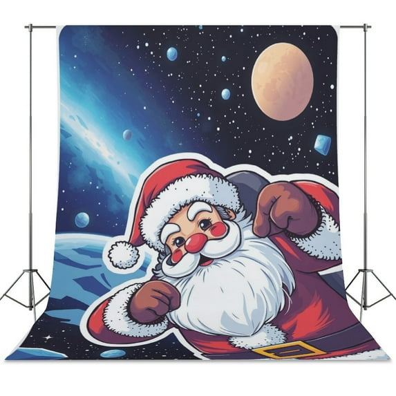 Space Santa Claus Flying Decorations BackdropPortrait Photography ...