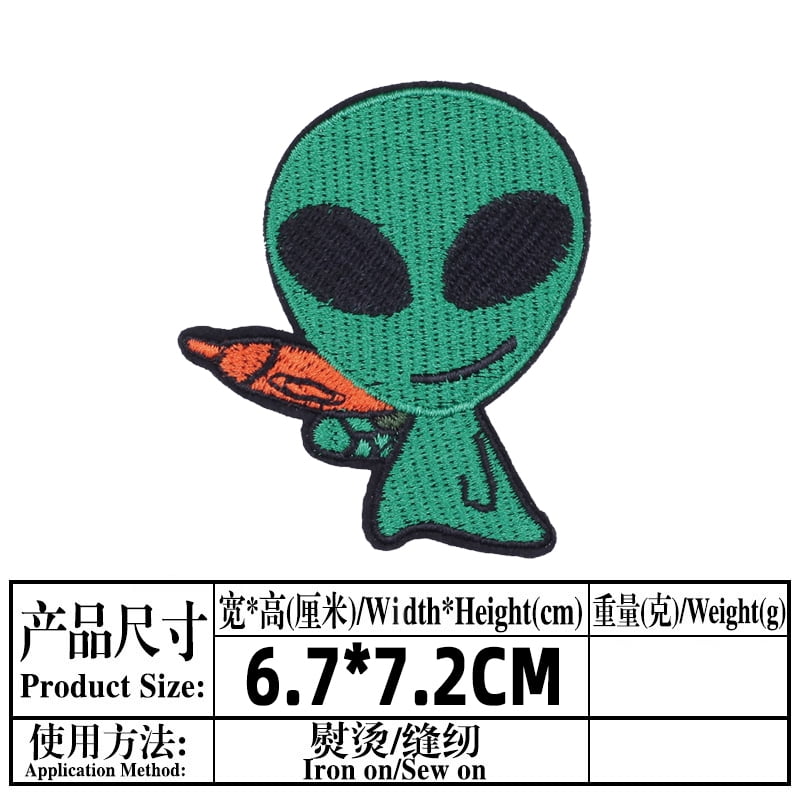 Space Saturn Planet Earth Embroidered Patches Clothing Thermoadhesive ...