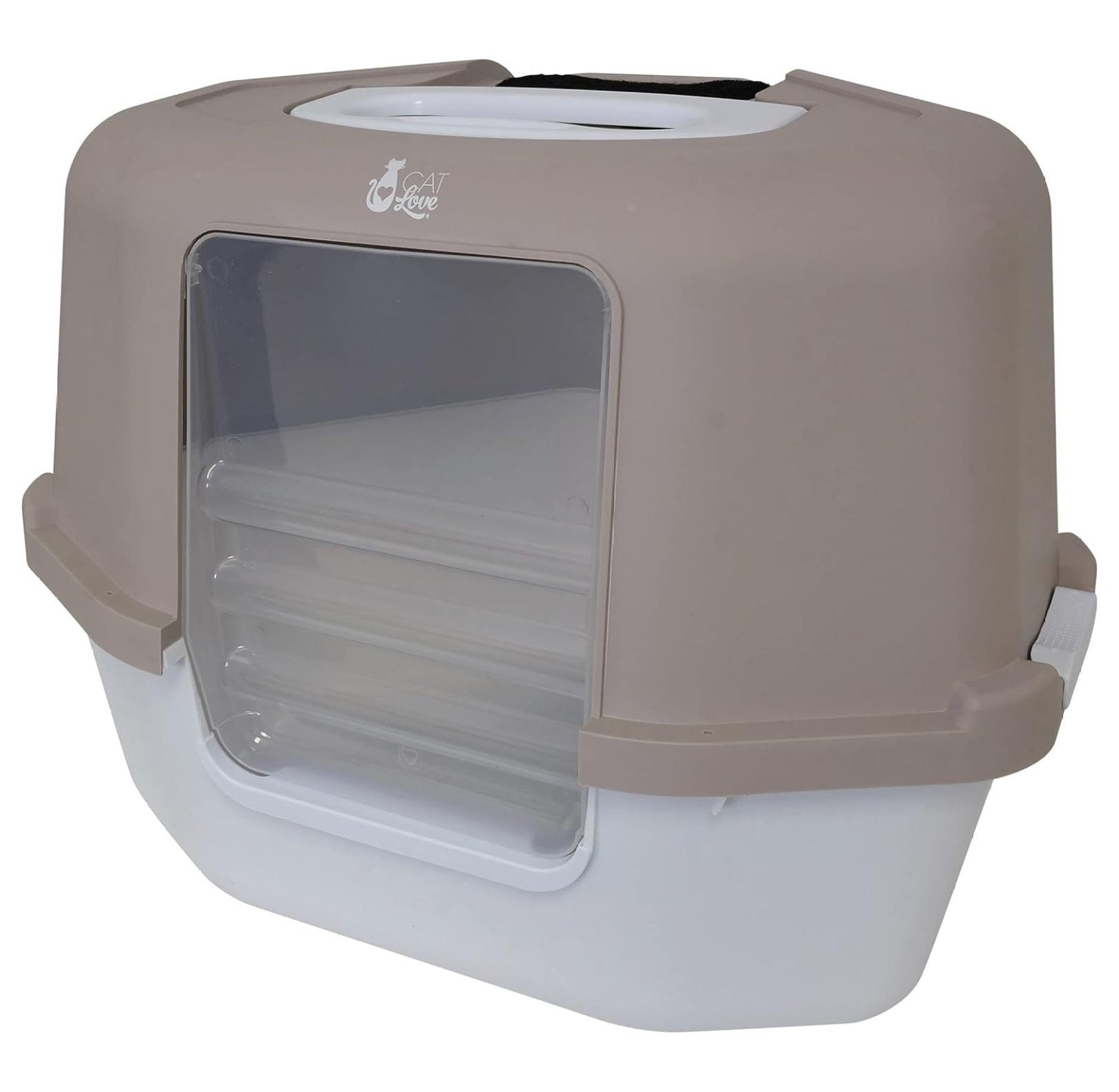 Space Saver Corner Hooded Cat Pan, taupe/tan. Standard Packaging ...