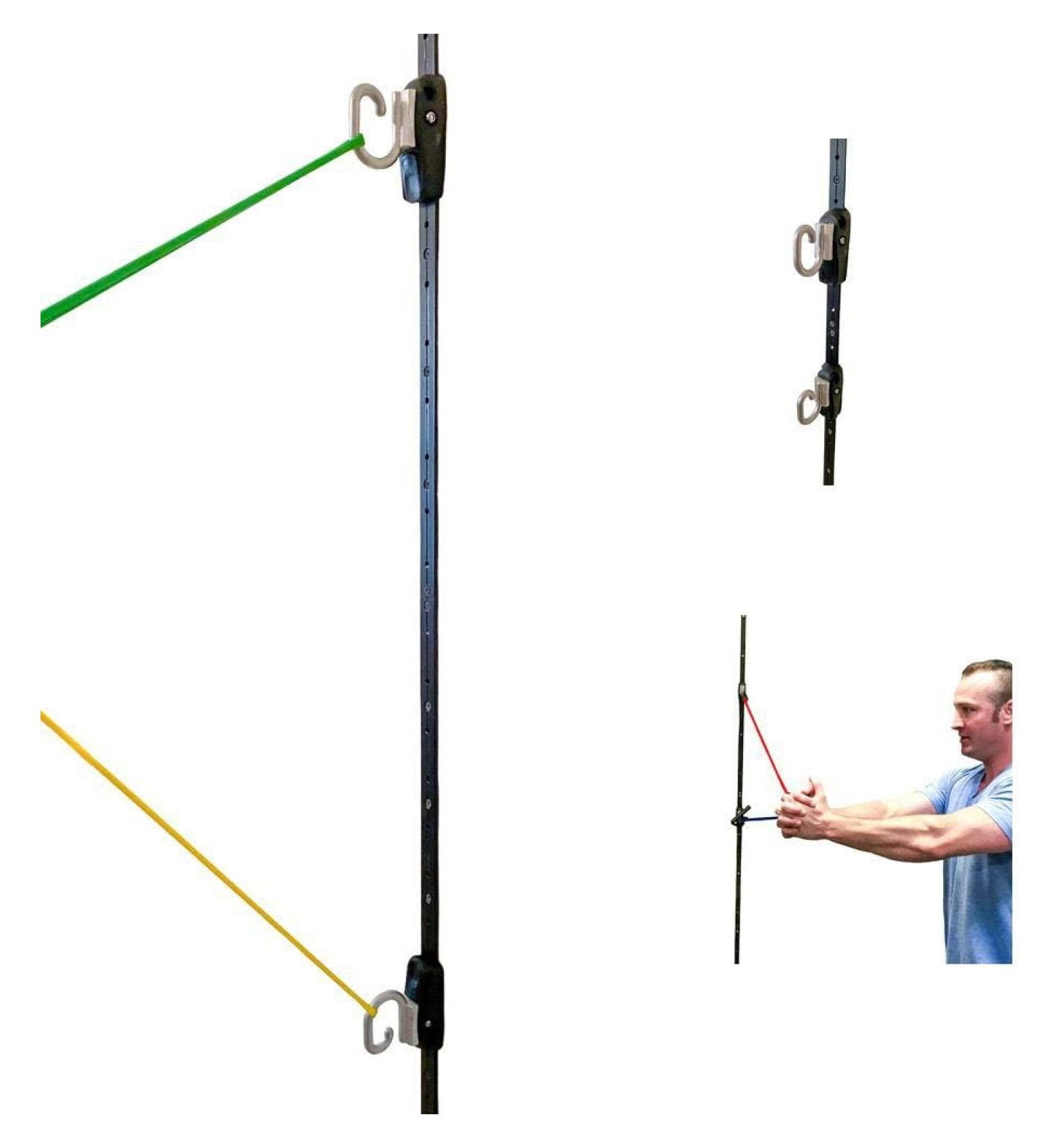 Space Saver Gym Resistance Bands Exercise Equipment for Fitness Workout ...