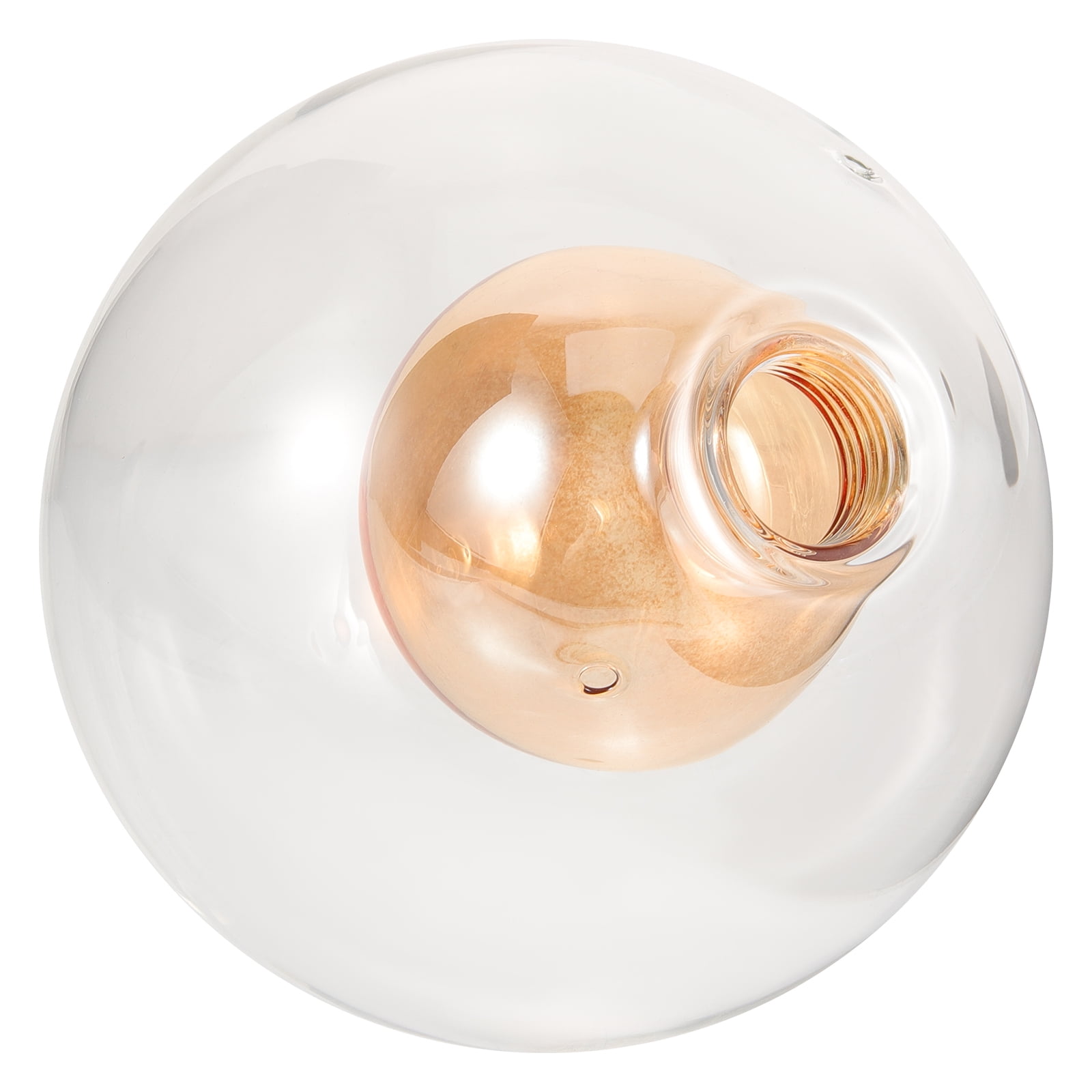 Space Savers Glass Light Shade Flat Spherical Lampshade Ceiling Round ...
