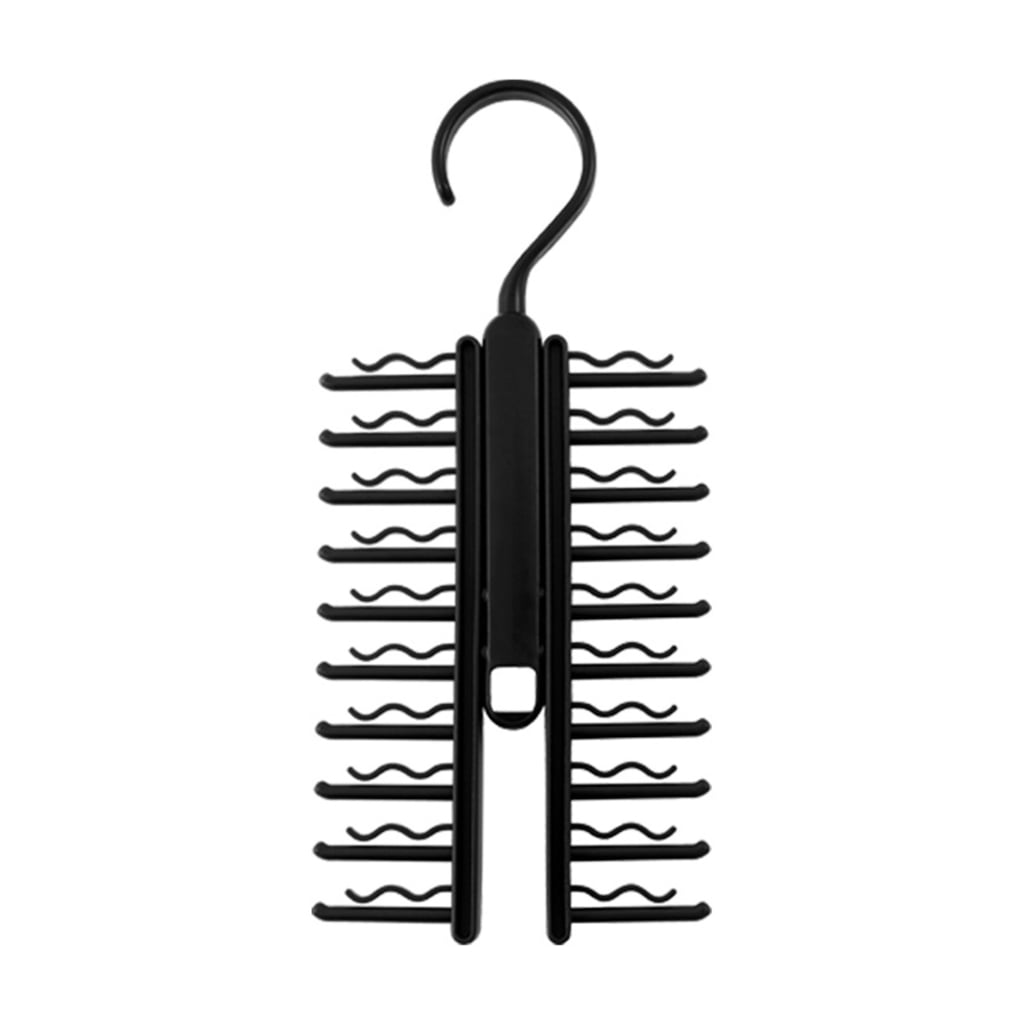 Space Saving 20 Slot Tie Organizers Rack Efficient Tie Management ...