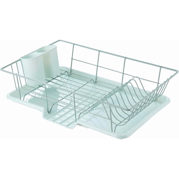 Space-Saving 3-Piece Dish Drainer Rack Set: Efficient Kitchen Organizer ...