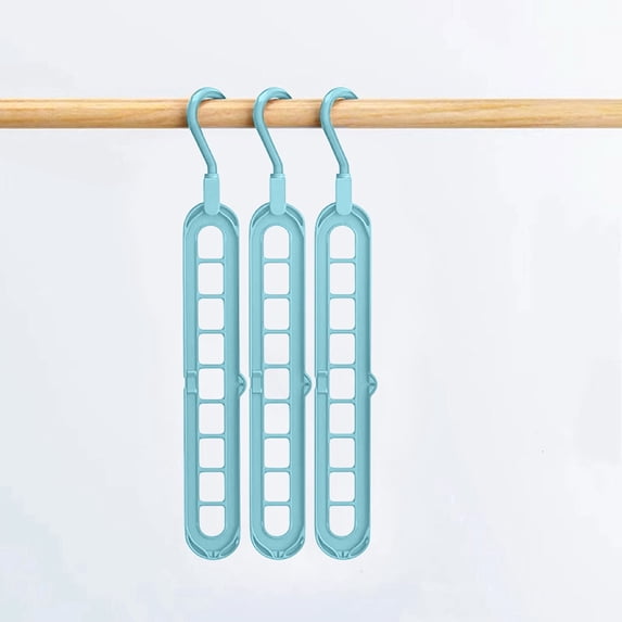 Space Saving 9-Hole Magic Hanger, Multi-Functional Clothes Organizer ...