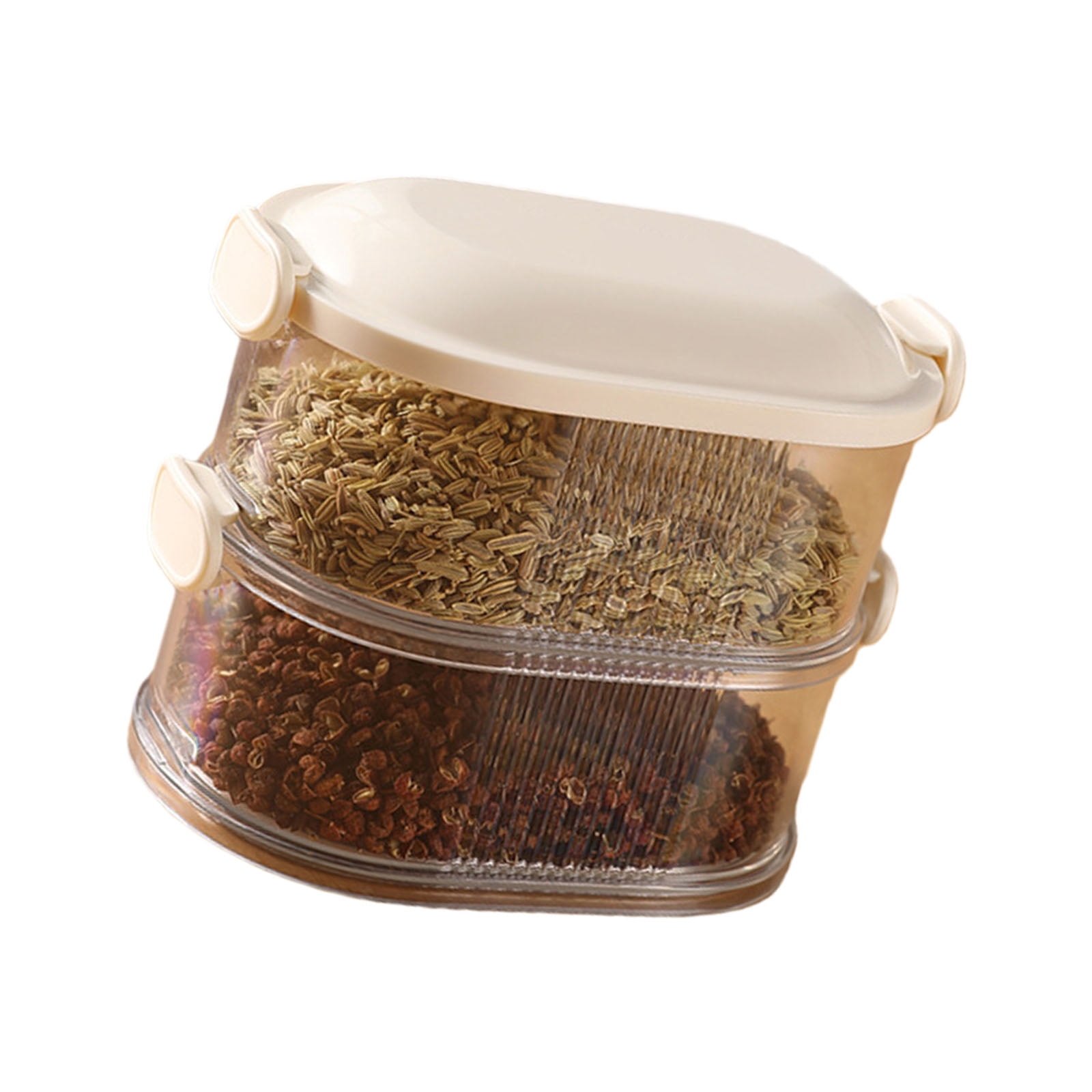 Space Saving Condiment Holder Divided Sections Transparency Top ...