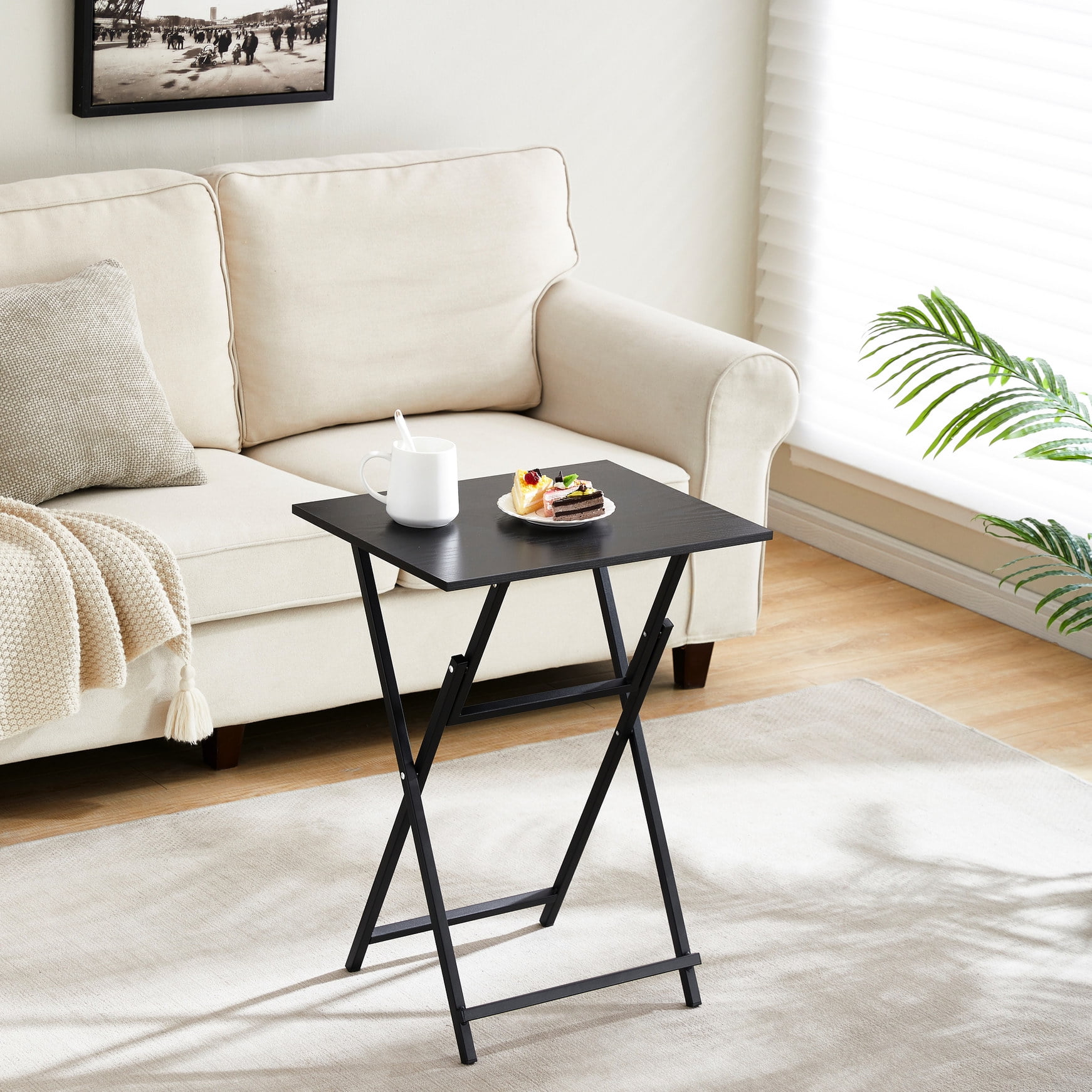 Space-Saving Design - Foldable TV Tray Table for Cozy Apartments ...