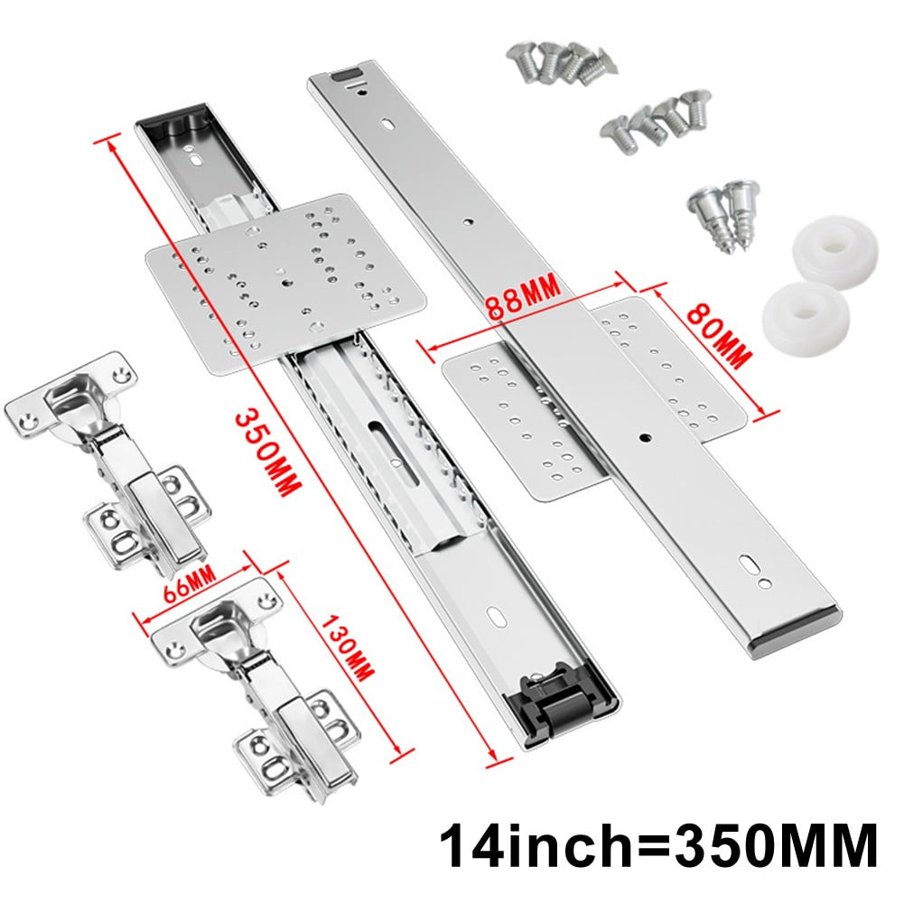Space-Saving Flip-Up Door Slide Rails: Sturdy, Easy to Install for ...