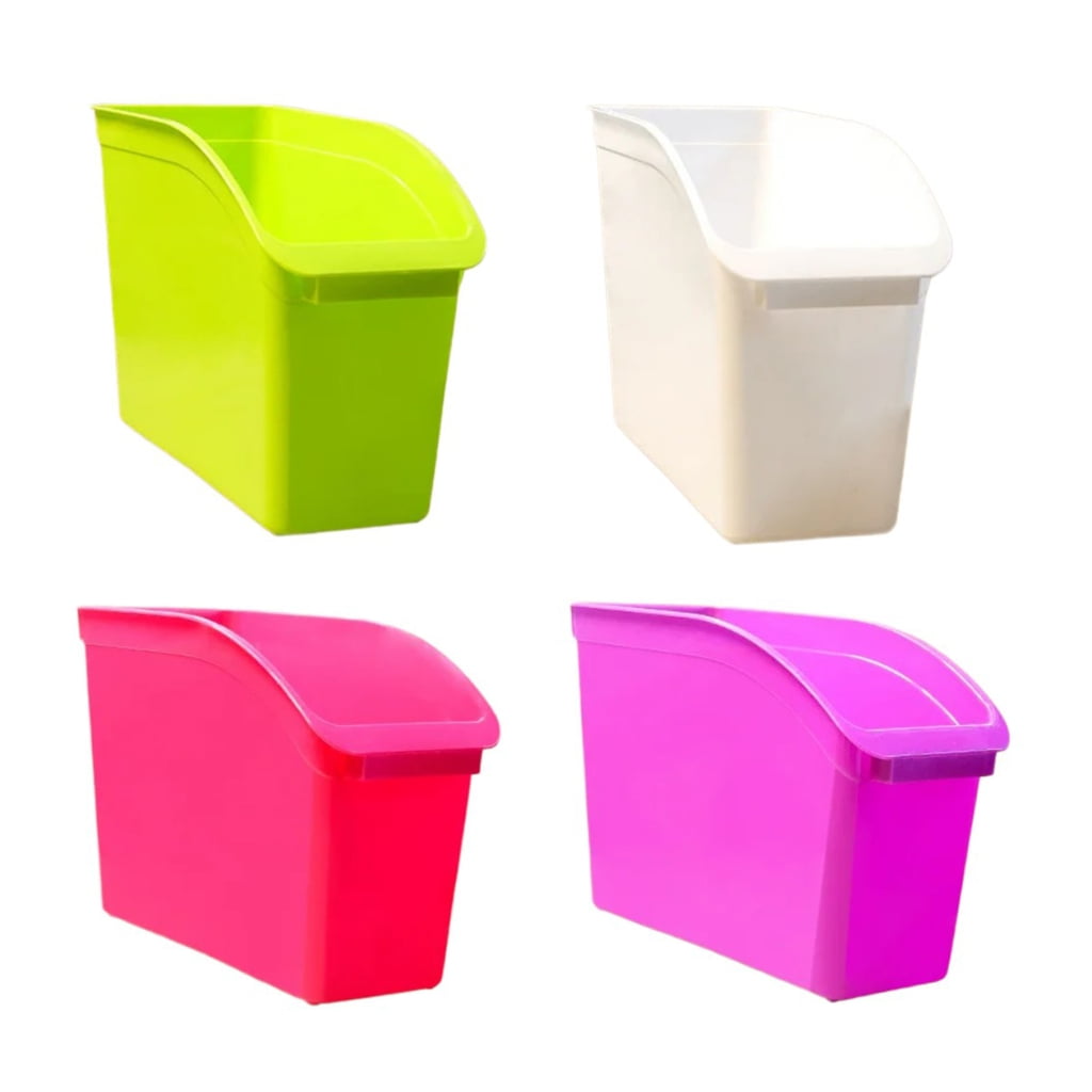 Space Saving Folder Storage Box Inclined Book Holder Magazine ...