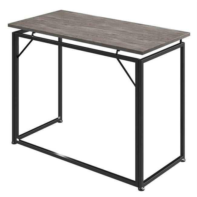 Space Saving Folding Desk, Gray - Walmart.com