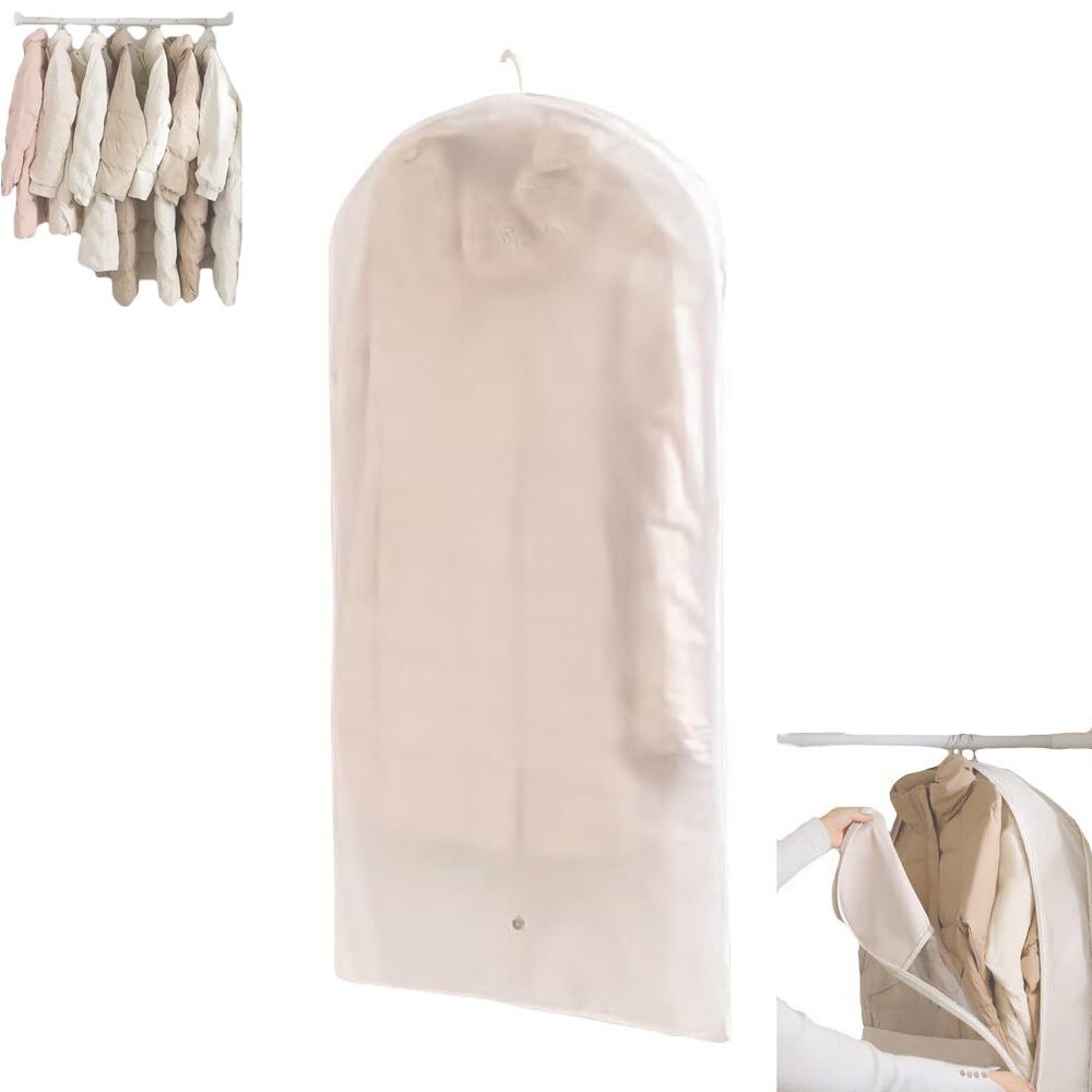 Space-Saving Garment Bag with Compression Zipper Heavy Duty Hanging ...