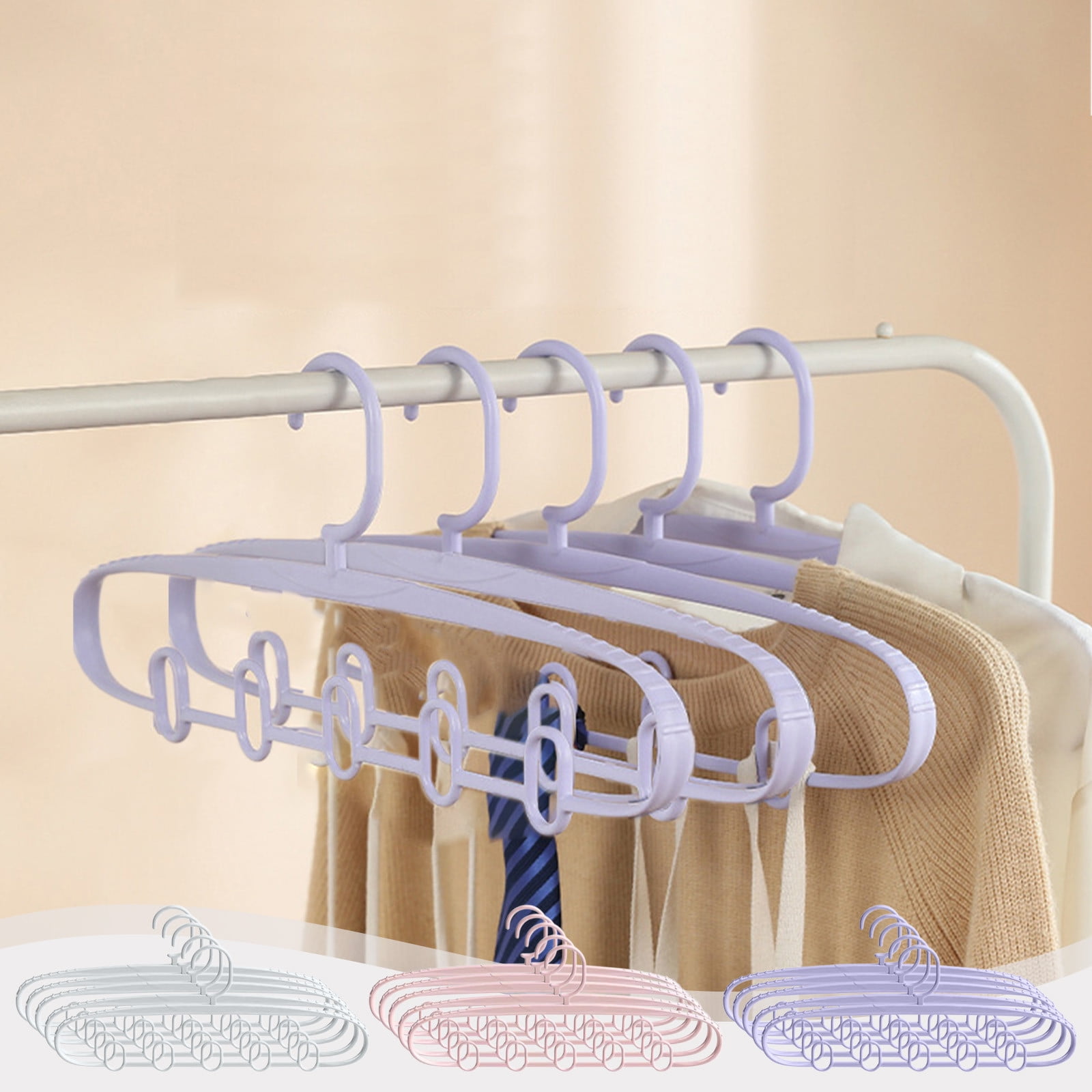 Space-Saving Hanger, Multi-Purpose Clothing Rack, Thickened Steel Rod ...