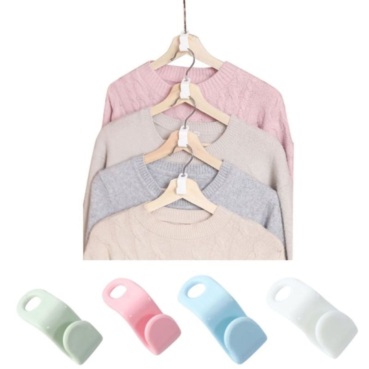 Multi-Purpose Content Closet Organizer, Space Saving Hangers Perfect ...