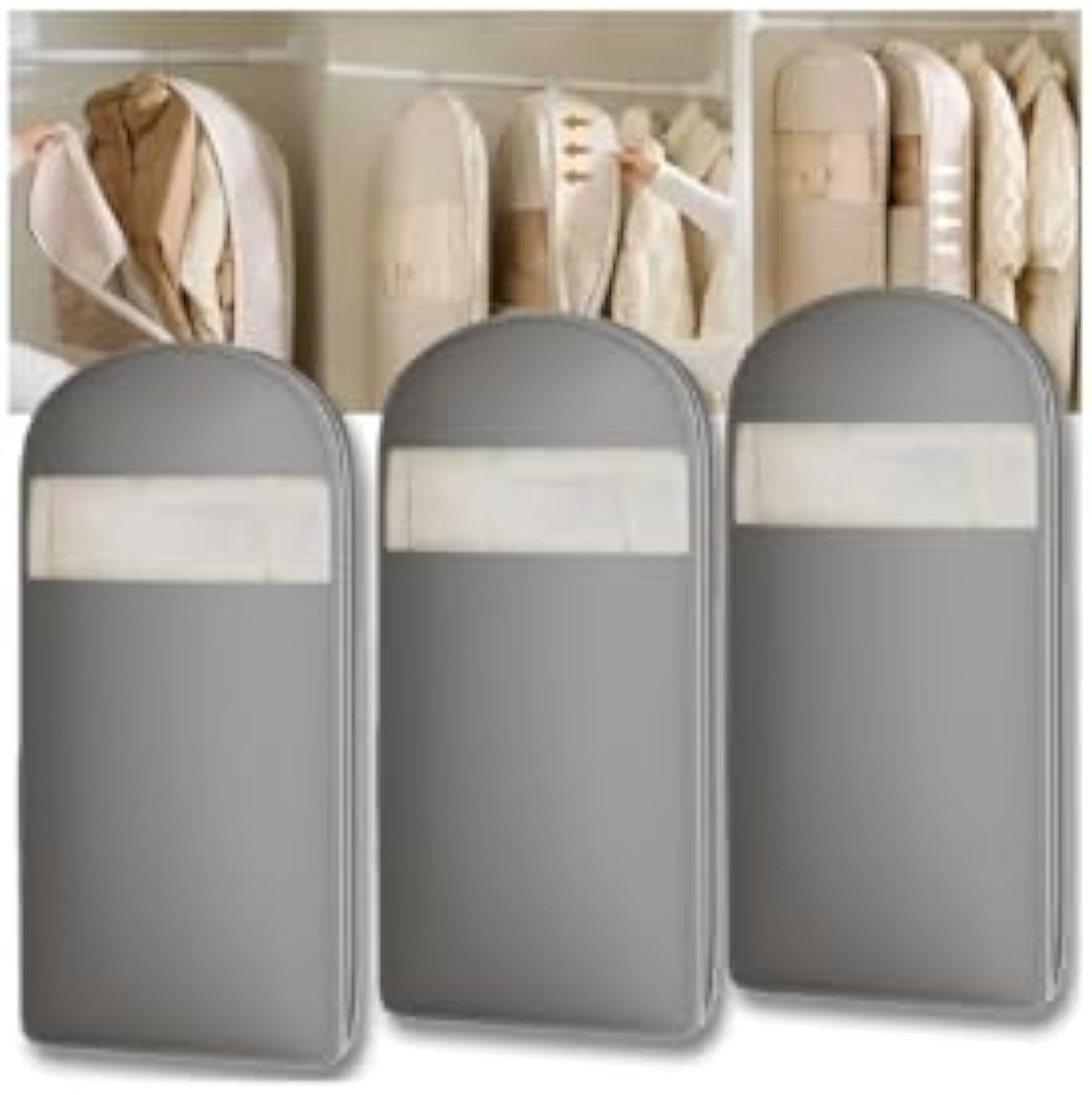 Space Saving Hanging Garment Bag, Space Saver Closet Organizers with ...