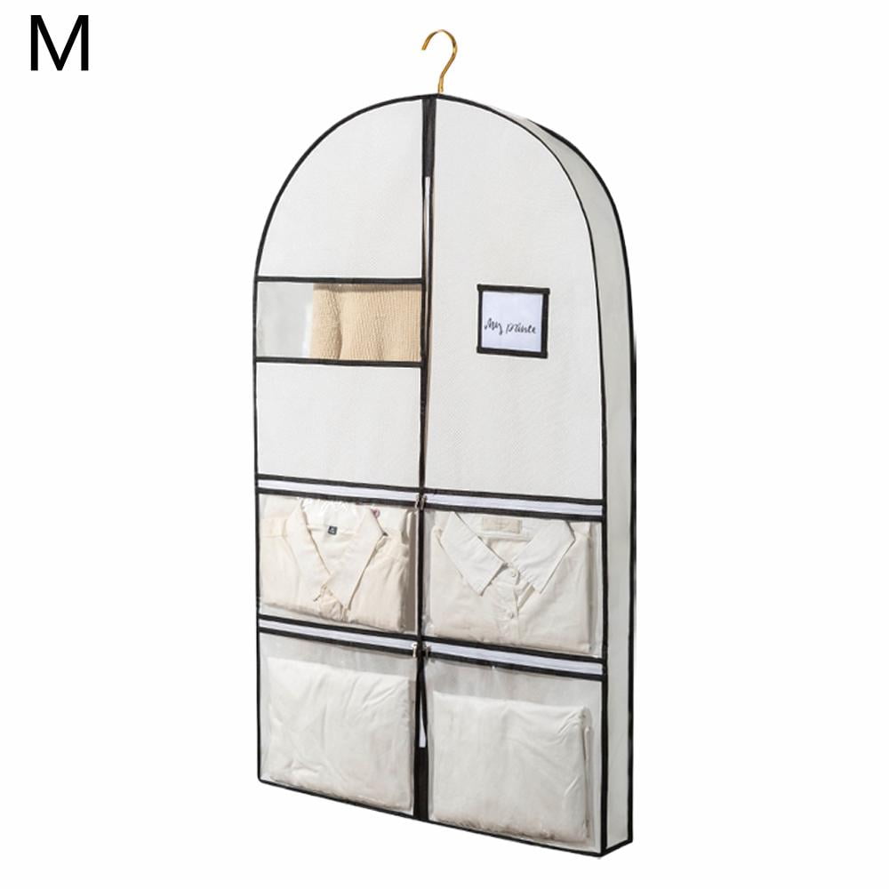 Space Saving Hanging Garment Bags with Self Compression Zipper,Closet ...