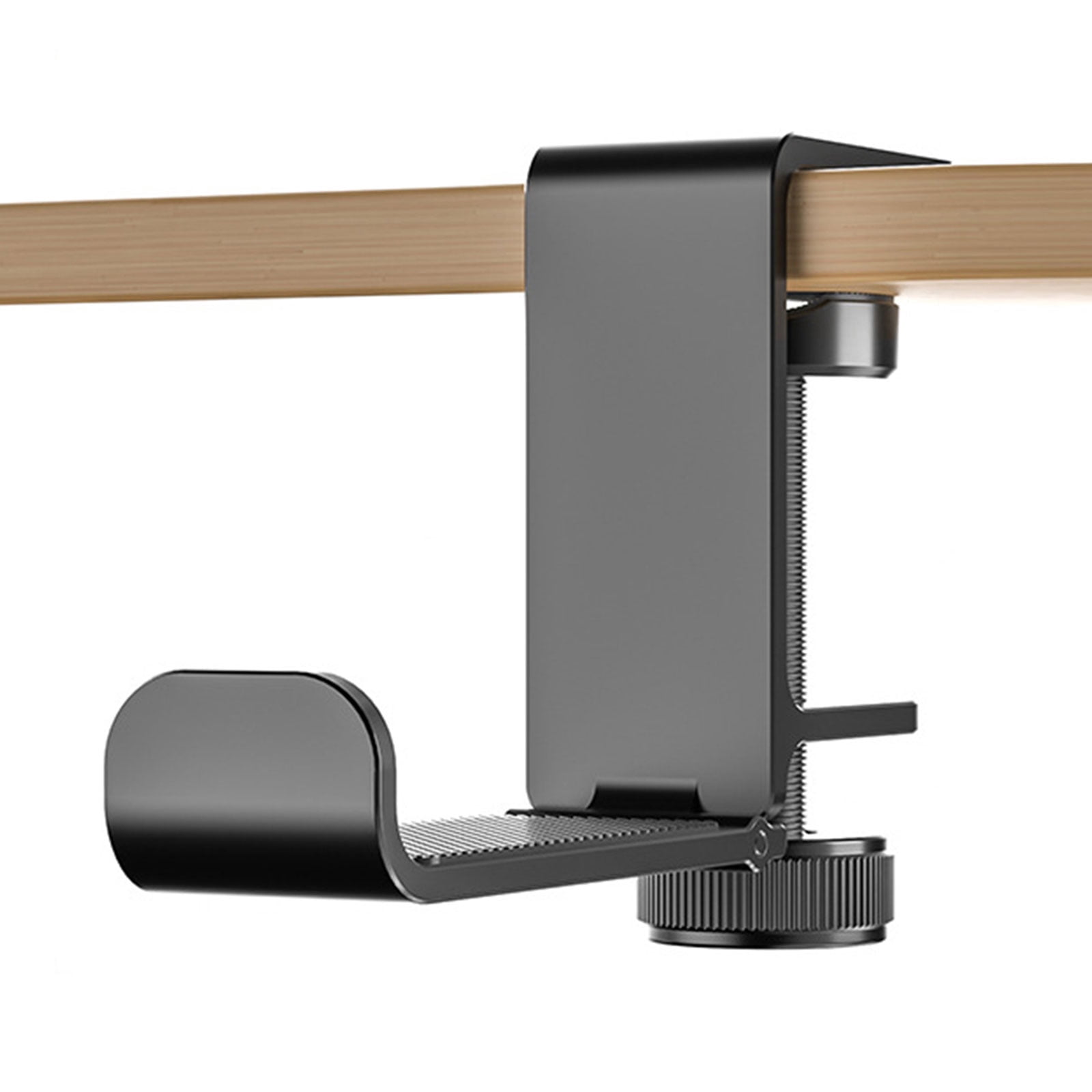 Space Saving Headphone Hanger, Aluminum Clamp On Desk Hook with Folding ...