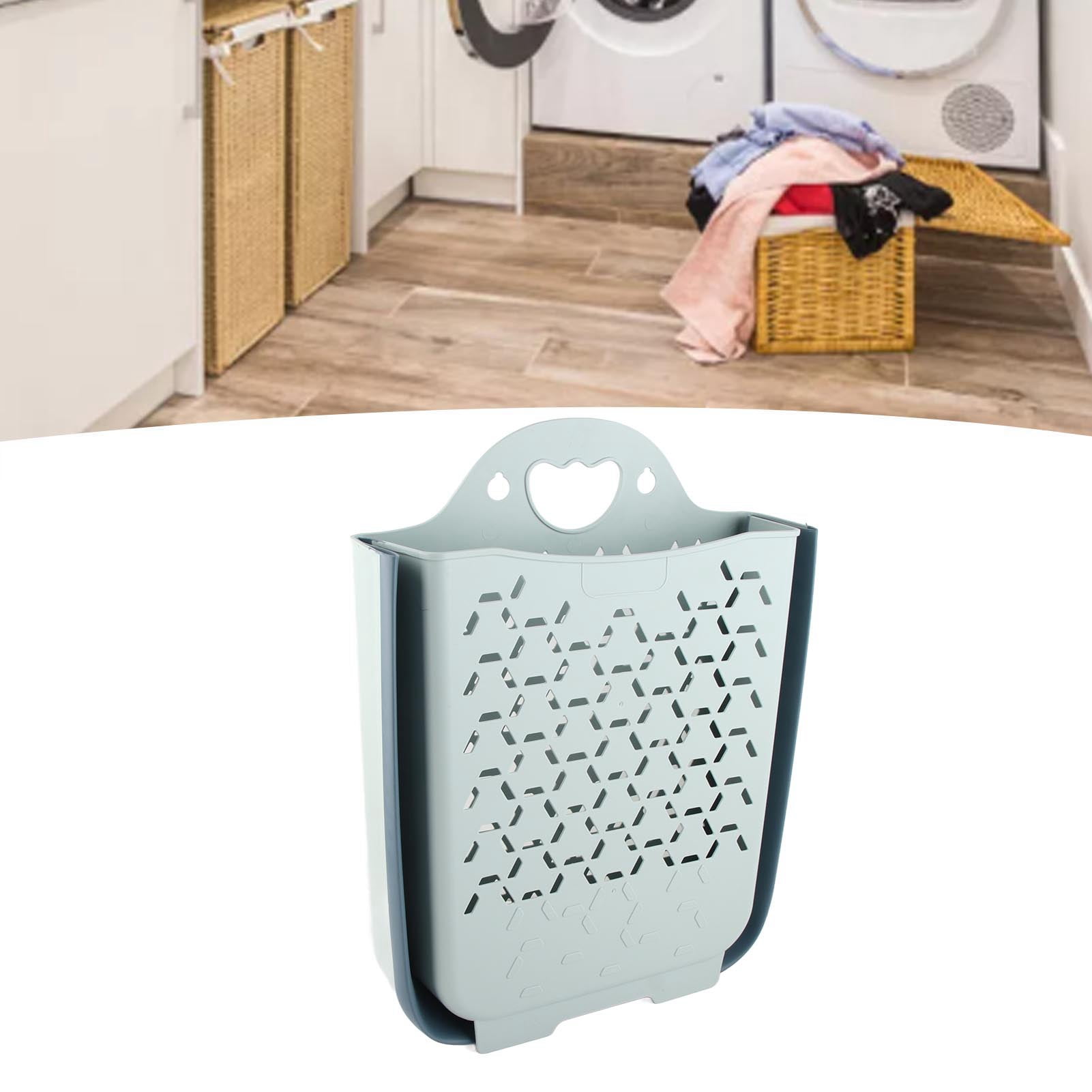 Space,Saving Laundry Hamper, Collapsible Wall Mounted Design For ...