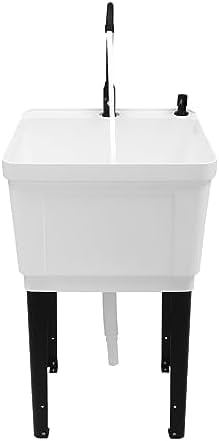 Space Saving Laundry Sink, Freestanding Utility Sink Modern Laundry Tub ...