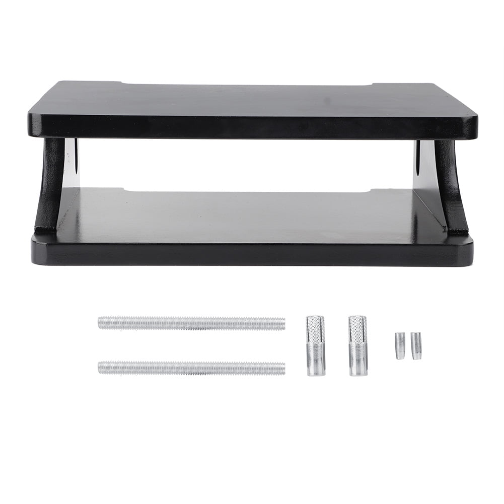 Apuakthei Space-Saving Living Room Organizer Black TV Box Wall Mount ...