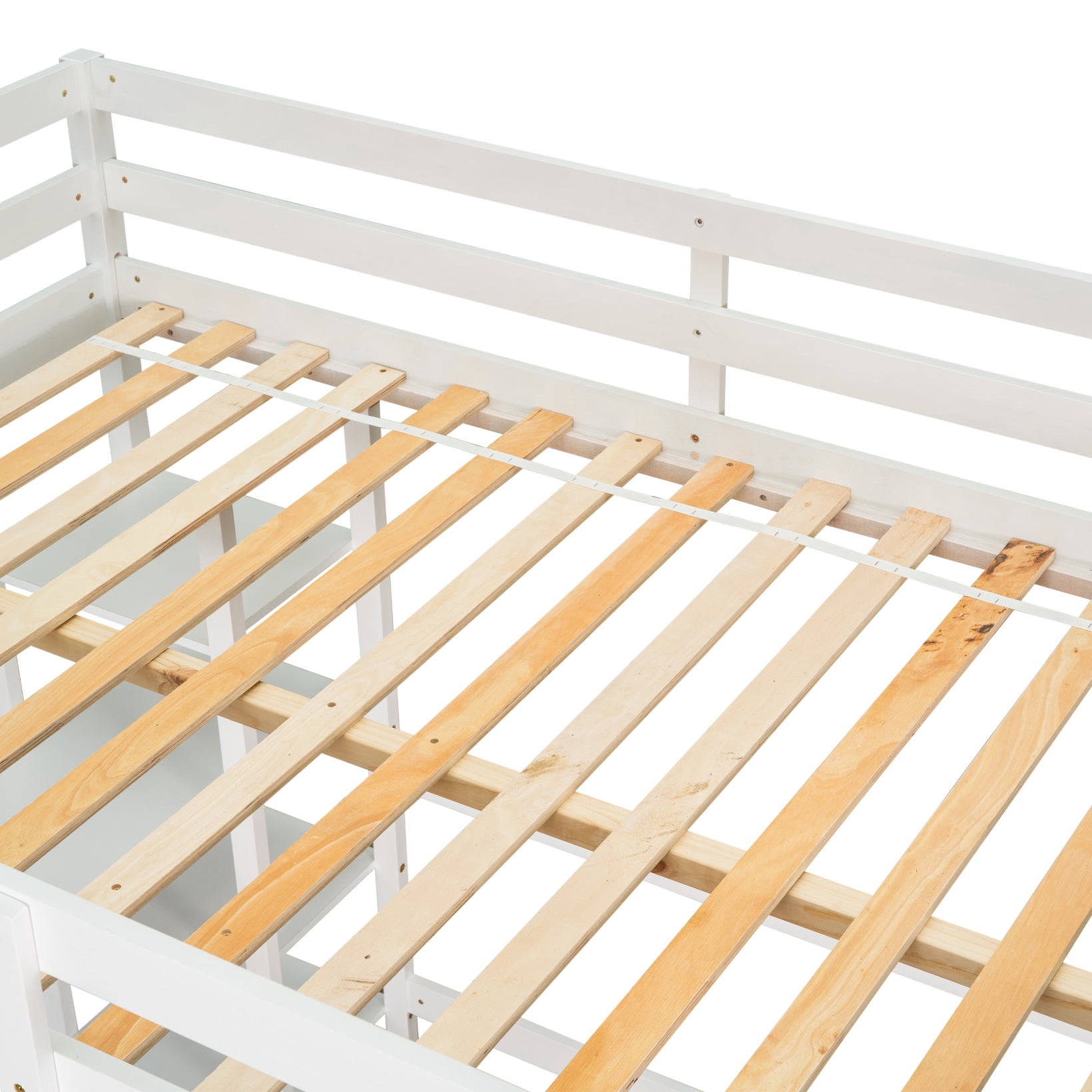 Space-Saving Loft Bed with Built-In Desk and Shelves for Teens, Sturdy ...