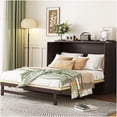 Space Saving Murphy Bed with Storage Drawer, Queen Size Wall Bed ...