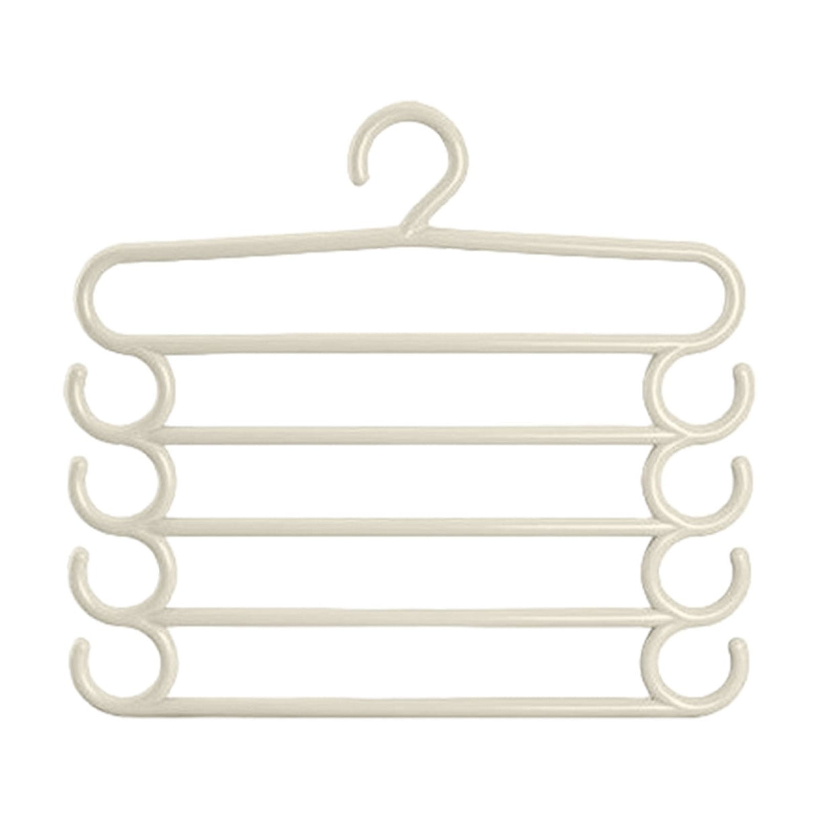 Space Saving Pant Hangers, Multi Tier Pant Hanger,Foldable 5 Tier ...