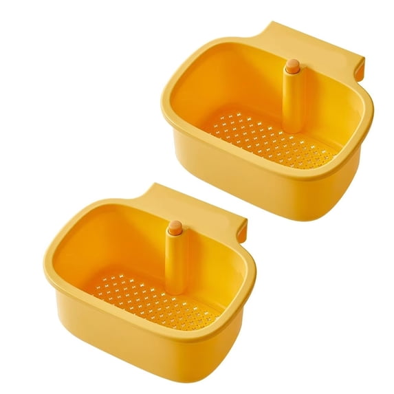 Space Saving Plastic Sink Edges Basket for Dishwashing Tool Storage and ...