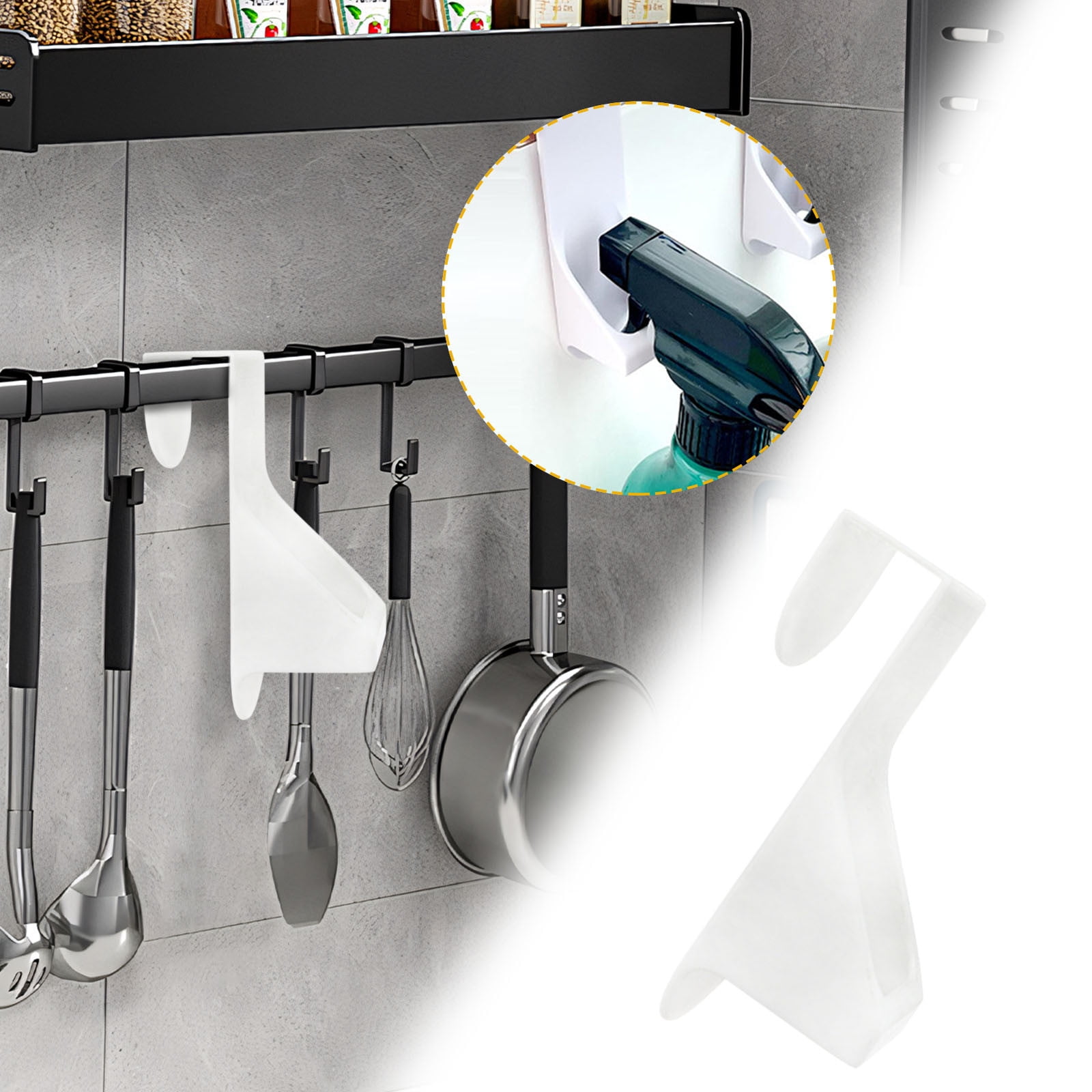 Space-Saving Plastic Spray Bottle Hanger Rack for Home Organization ...