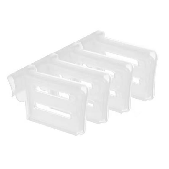 Space-Saving Refrigerator Storage Shelf 4Pcs Retractable Partition ...