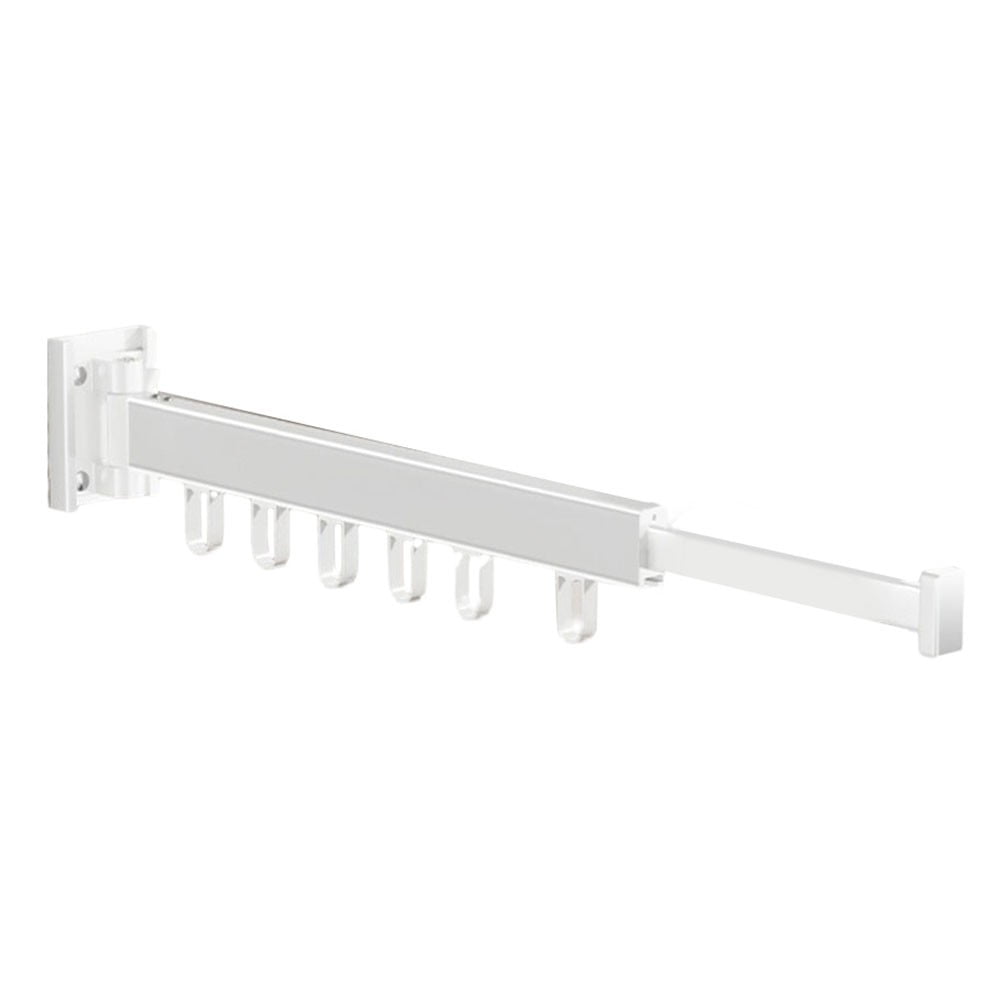 Space-Saving Retractable Cloth Drying Rack with Folding Clothes Hanger ...