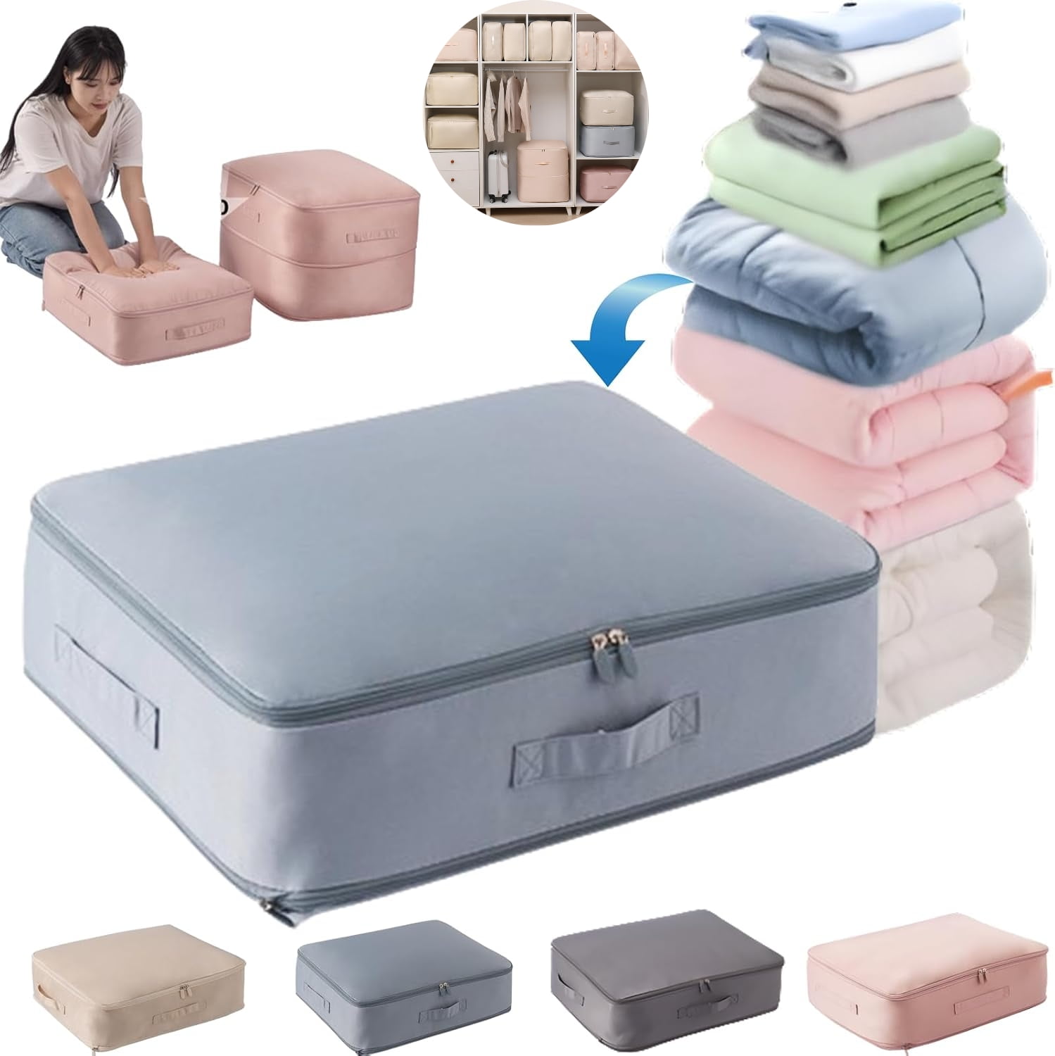 Space Saving Self Compression Organizer, 2025 New Ultra Space Saving ...