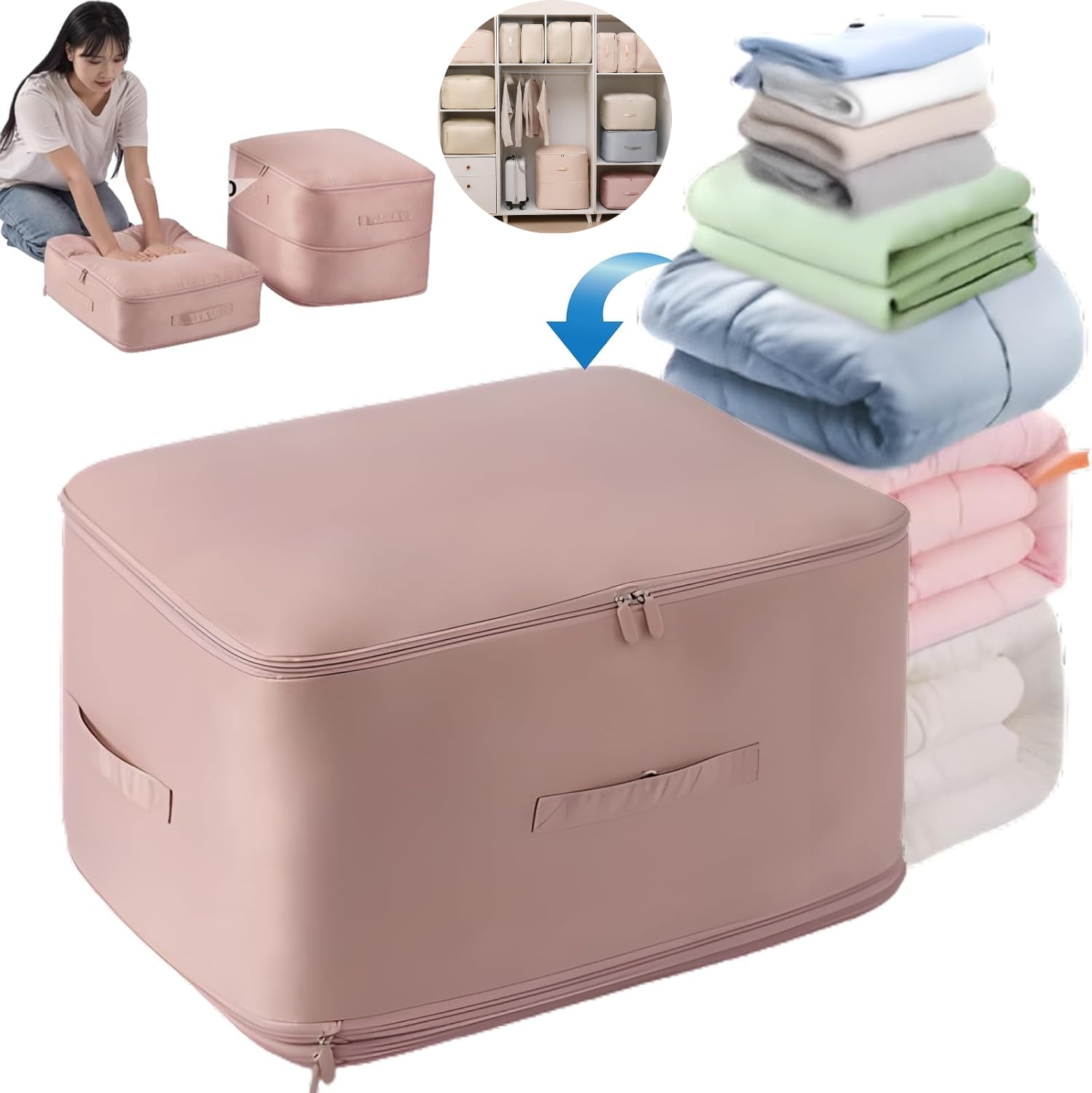 Space Saving Self Compression Organizer, 2025 New Ultra Space Saving ...