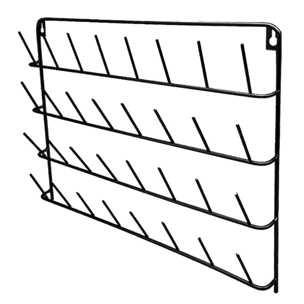 Space Saving Sewing Thread Rack Wall Mounted Metal Organizer for 32 ...