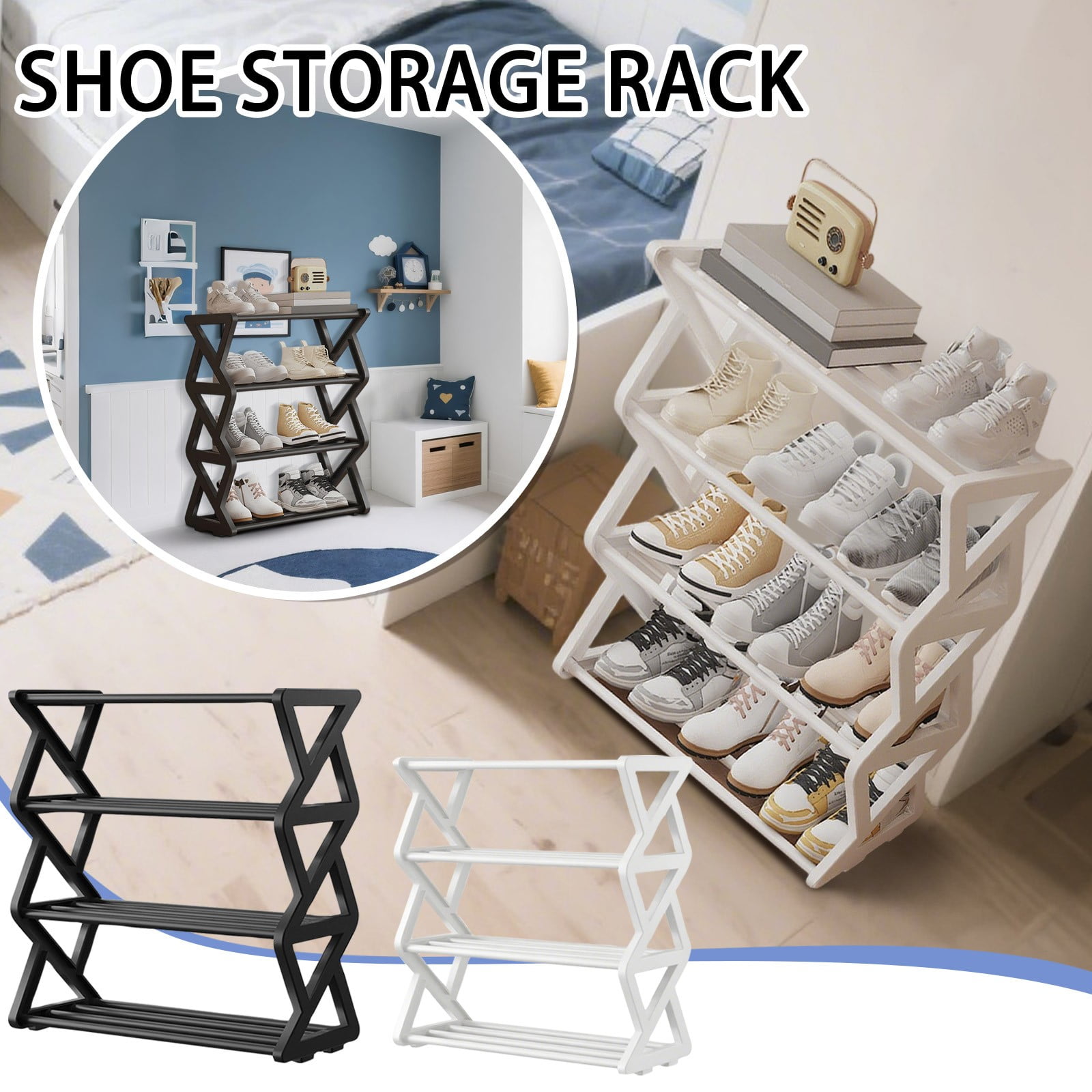Space-Saving Shoe Rack for Small Homes - Multi-Tier Door Hanging ...