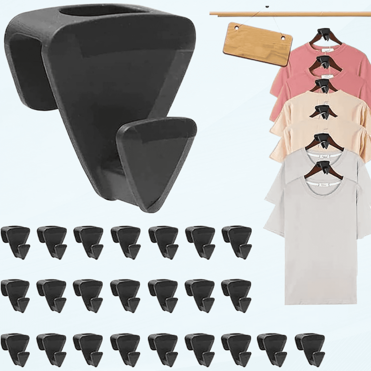 Space Saving Triangles for Hangers, Hangers Space Saving Hooks, Hanger ...