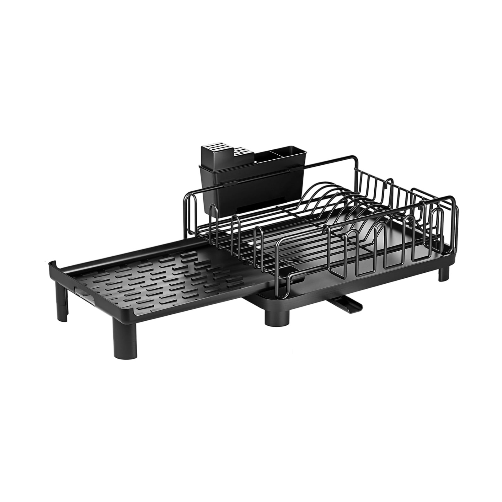 Space Saving Two Stage Dish Rack Highlighting Drain Structure and Tool ...