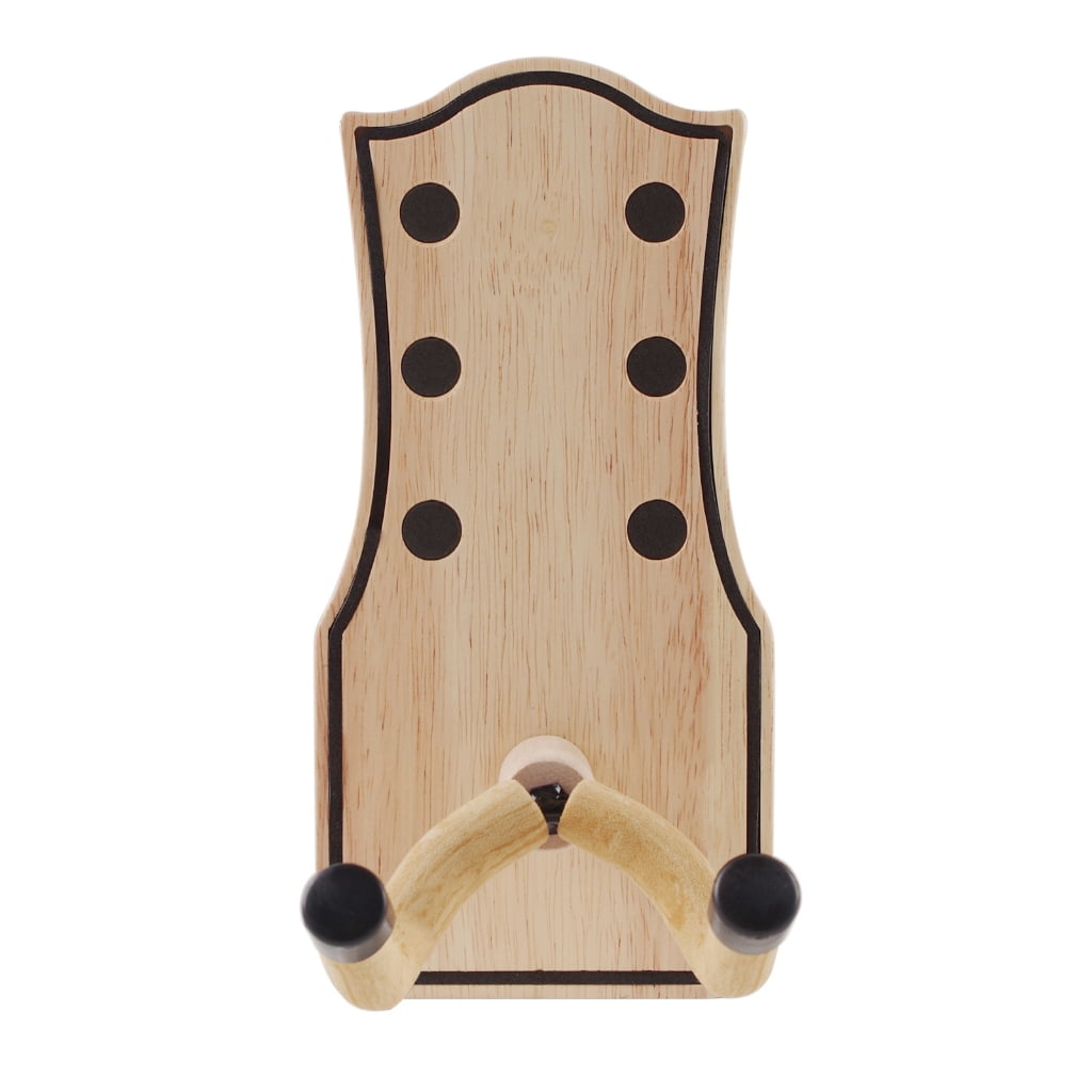 Space Saving Wall Mount Guitar Rack Adjustable Wood Guitar Wall Hanger ...