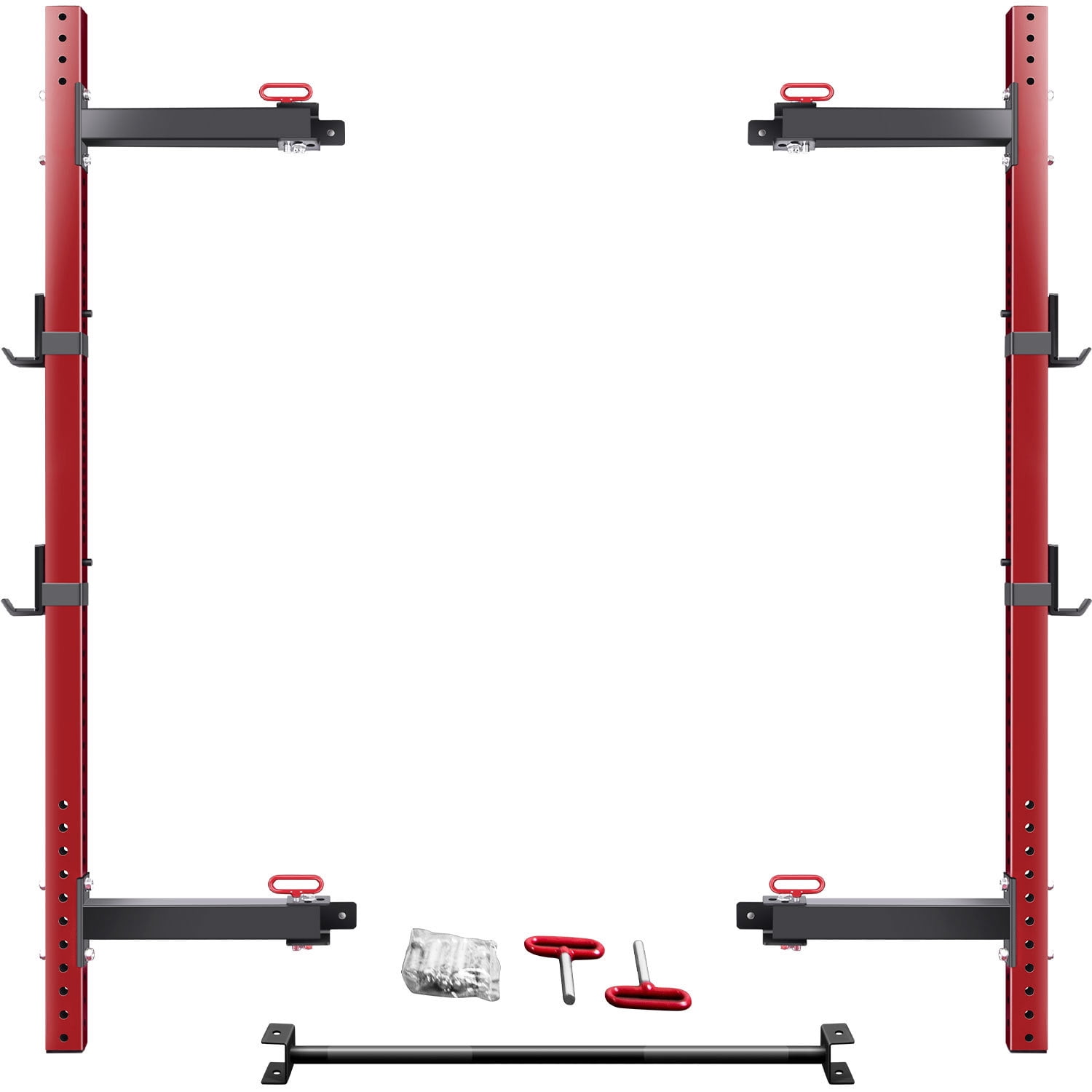 Space Saving Wall Mounted Folding Squat Power Rack with 1000lbs ...